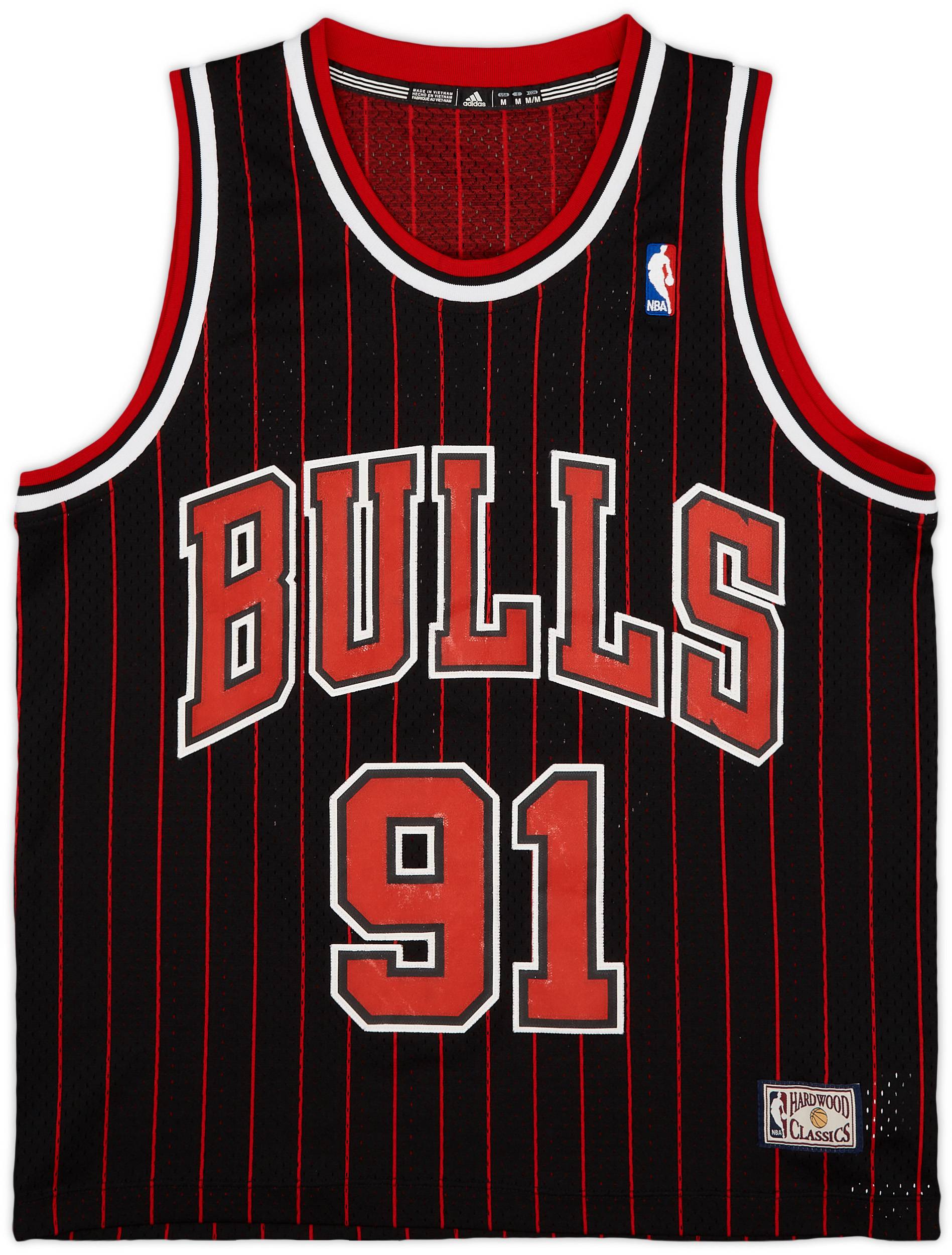 1995-96 Chicago Bulls Rodman #91 adidas Swingman Hardwood Classics ...