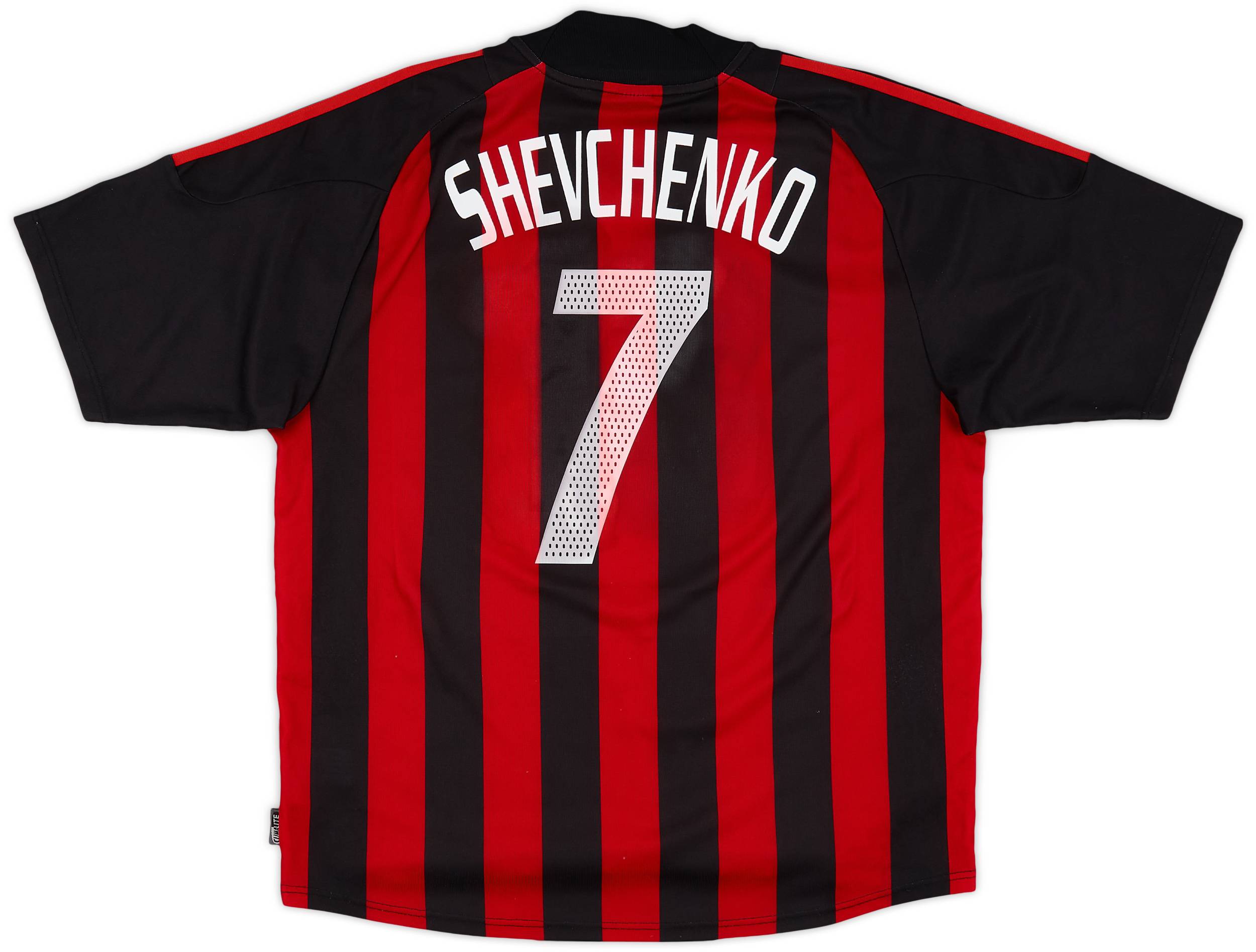 2002-03 AC Milan Home Shirt Shevchenko #7 - 8/10 - (XL)