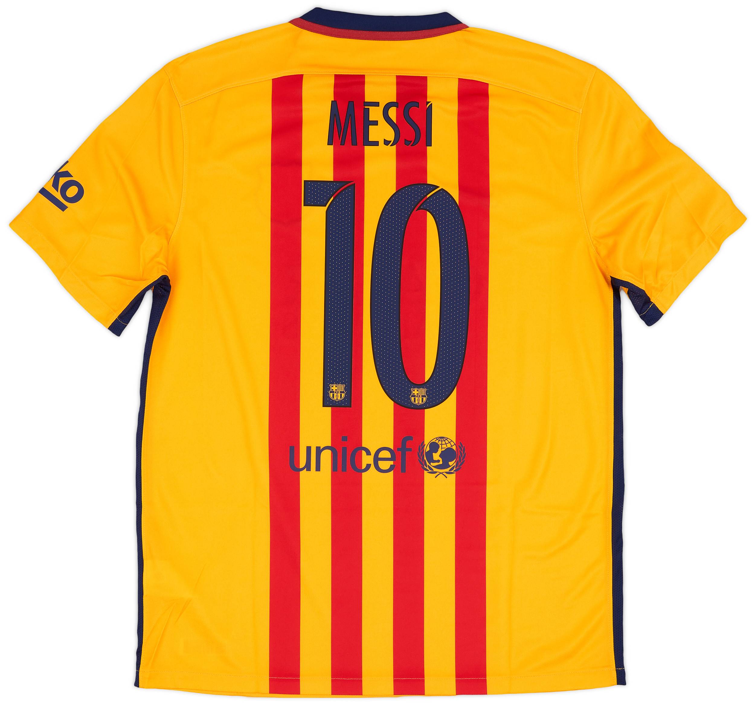 2015-16 Barcelona Away Shirt Messi #10 (L)