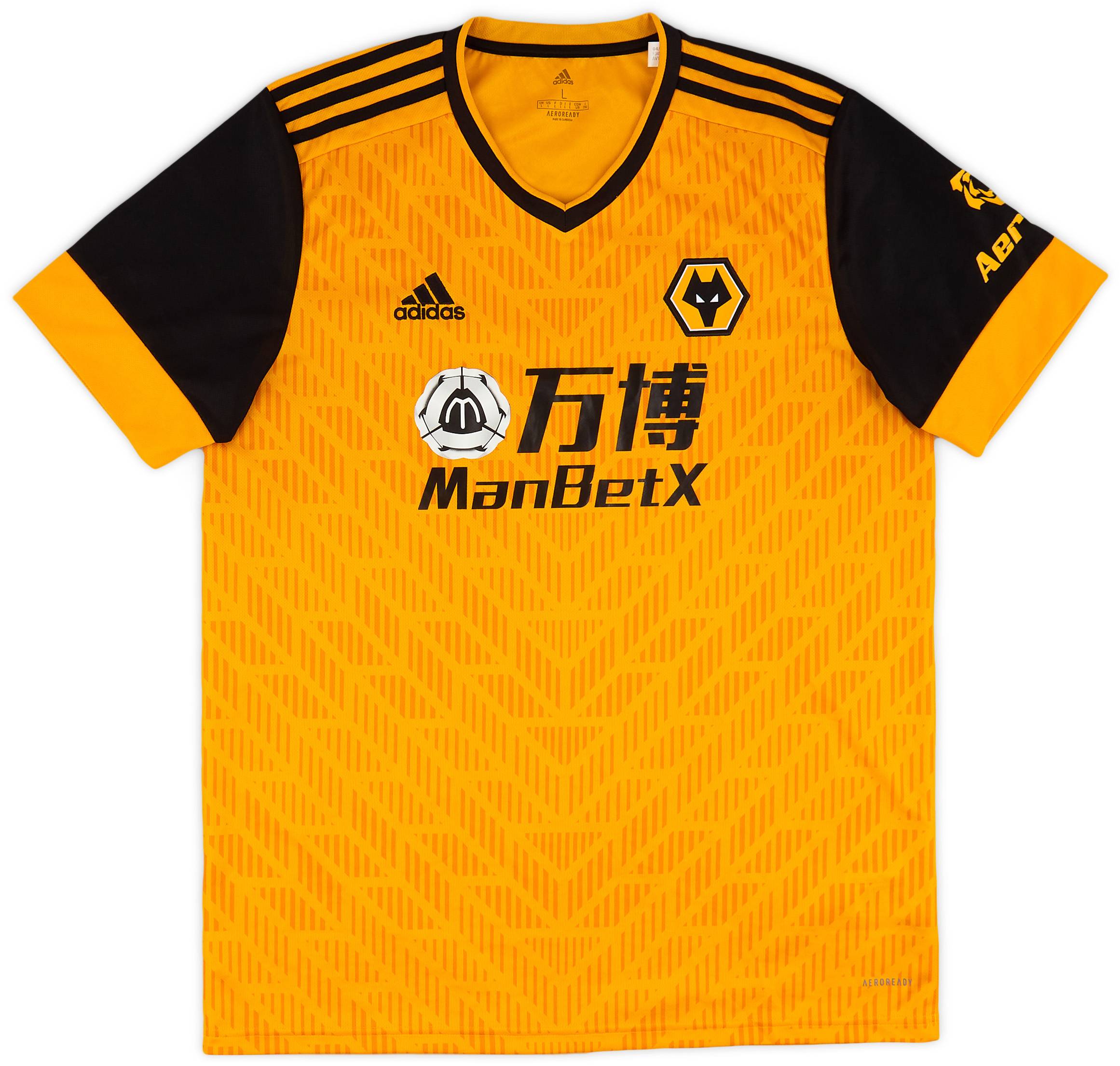 2020-21 Wolves Home Shirt - 8/10 - (L)