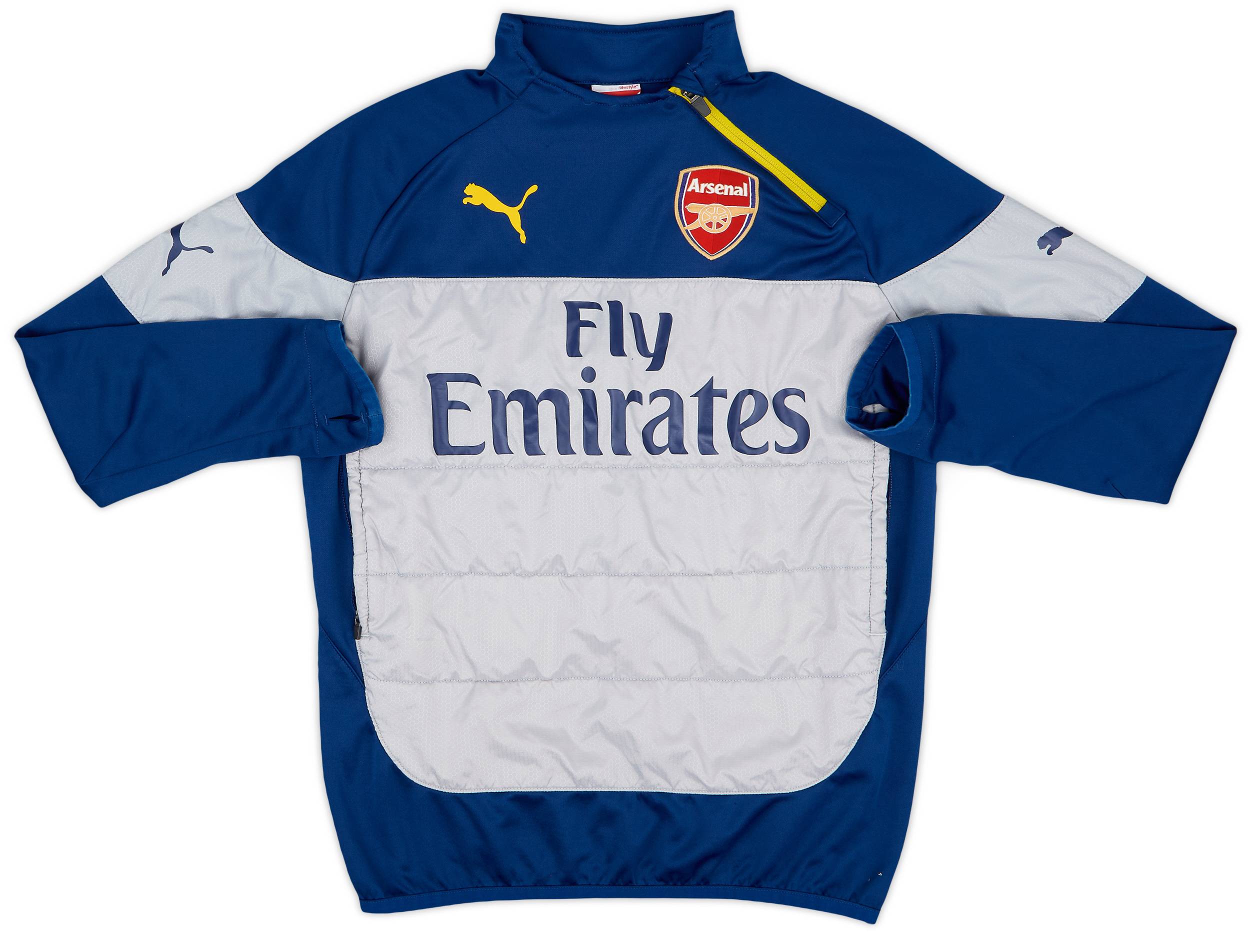 2014-15 Arsenal Puma 1/4 Zip Drill Top - 8/10 - (XL.Boys)