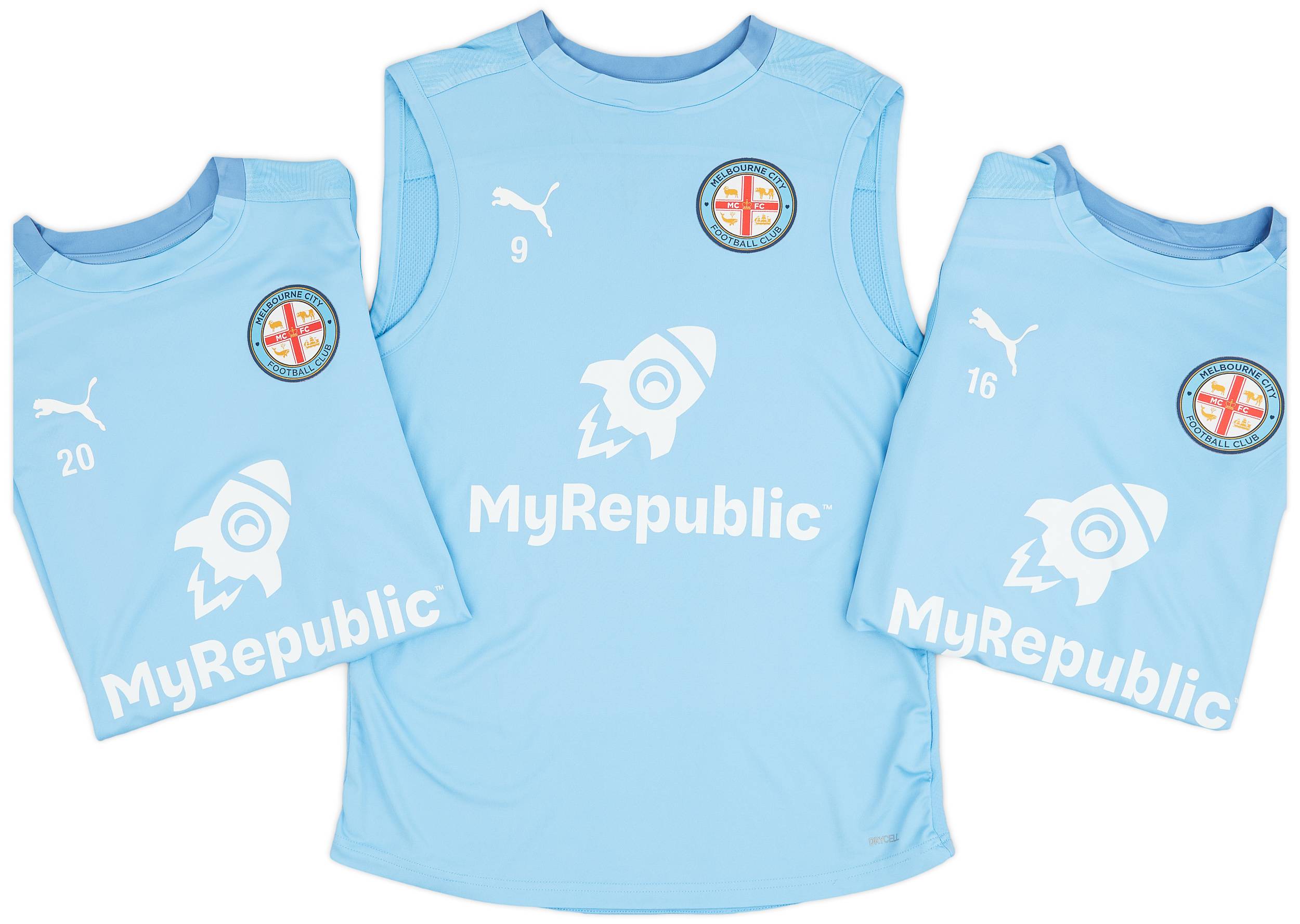 2021-22 Melbourne City Player Issue Training Vest # - 9/10