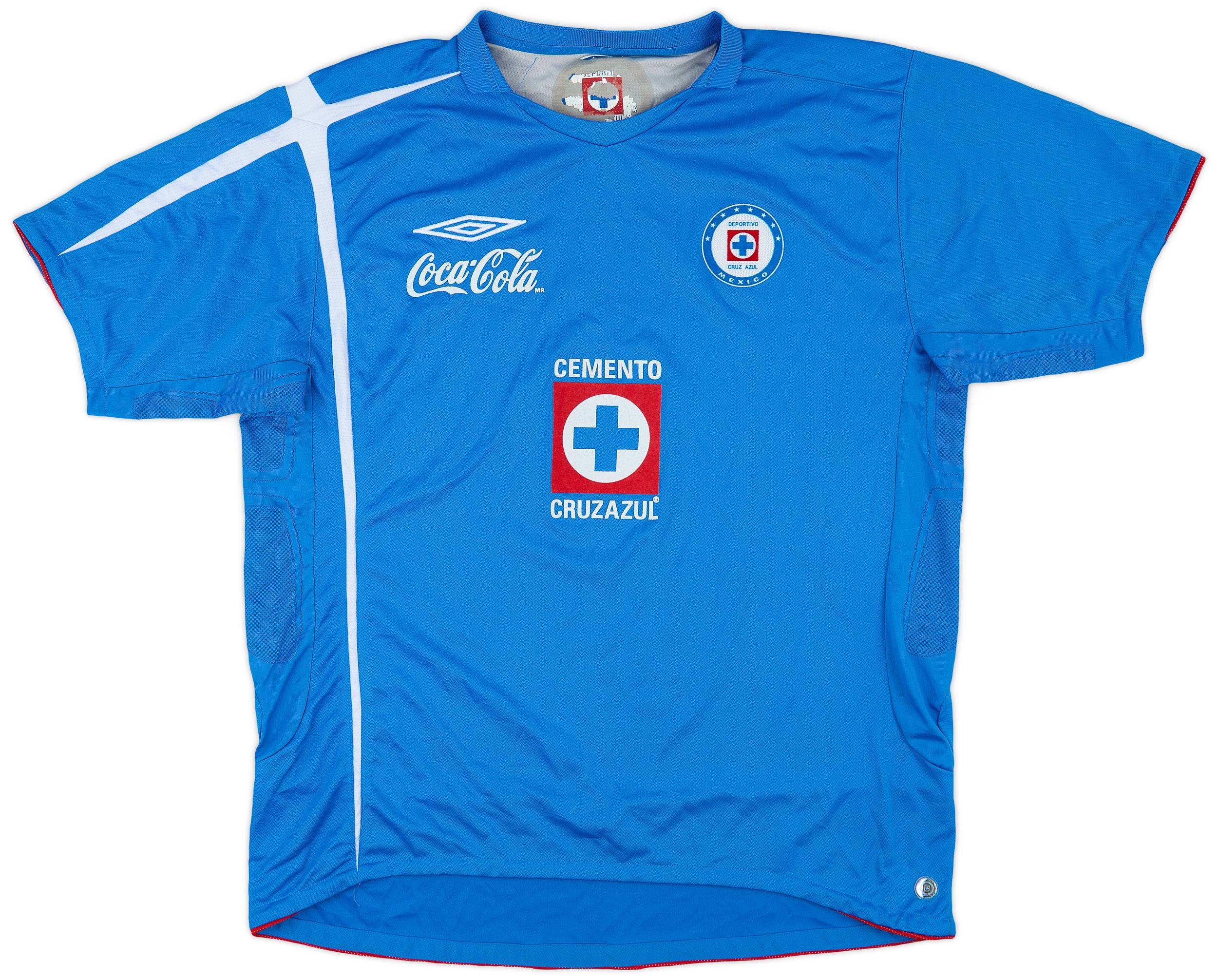 2006-08 Cruz Azul Home Shirt - 8/10 - (XL)