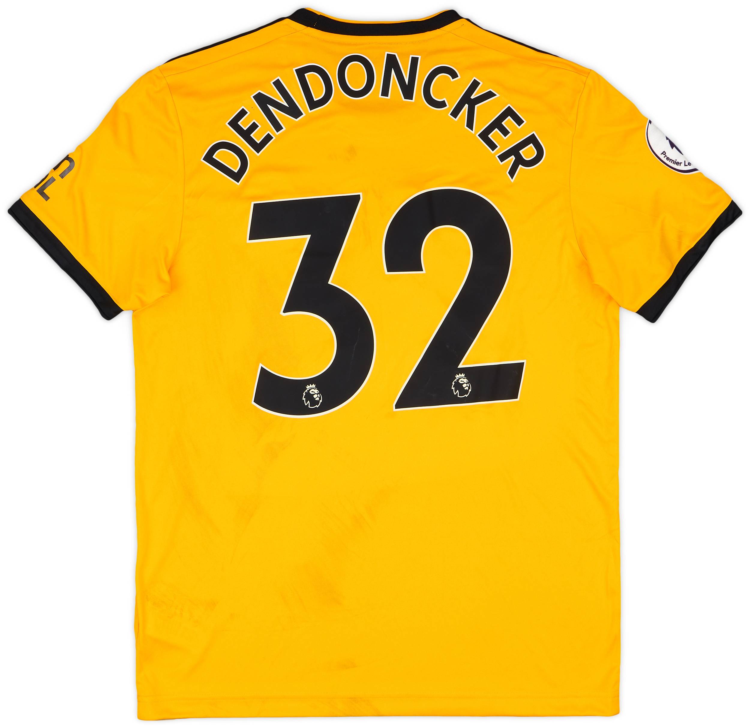 2018-19 Wolves Match Worn Home Shirt Dendoncker #32