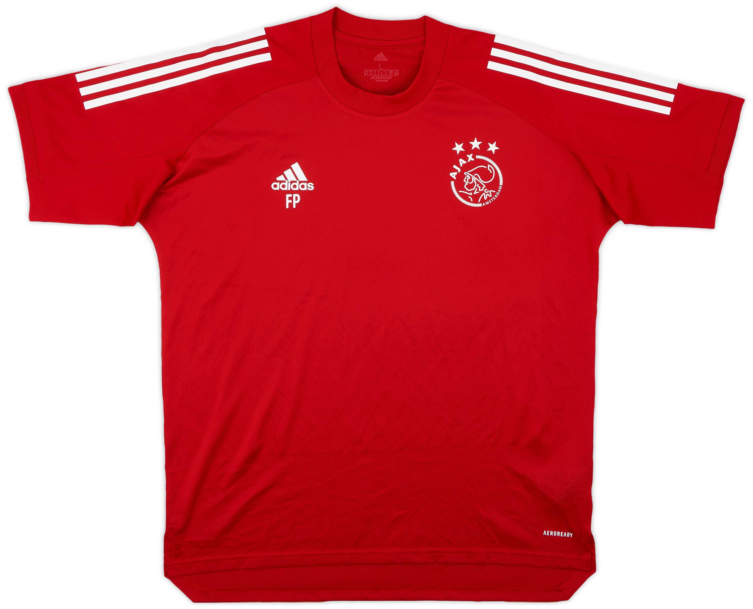2019-20 Ajax adidas Staff Issue Training Shirt 'FP' - 9/10 - (L)