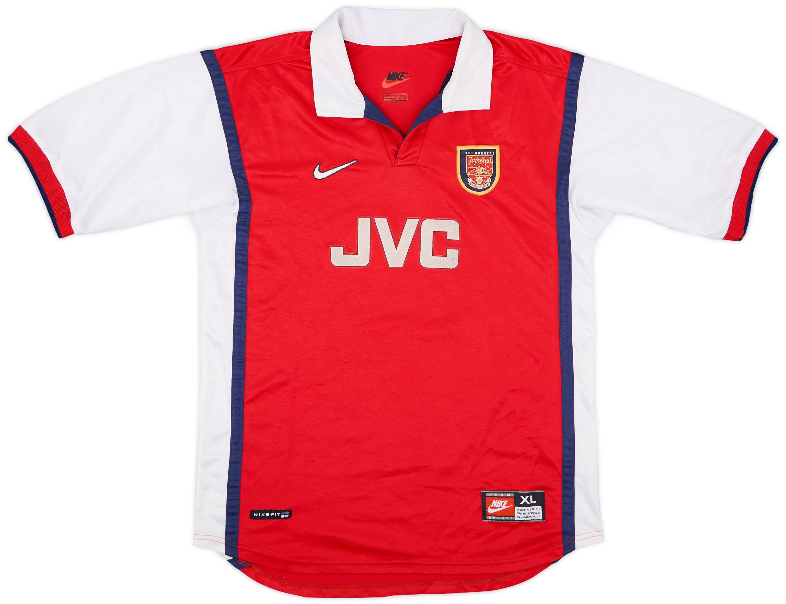 1998-99 Arsenal Home Shirt - 7/10 - (XL.Boys)