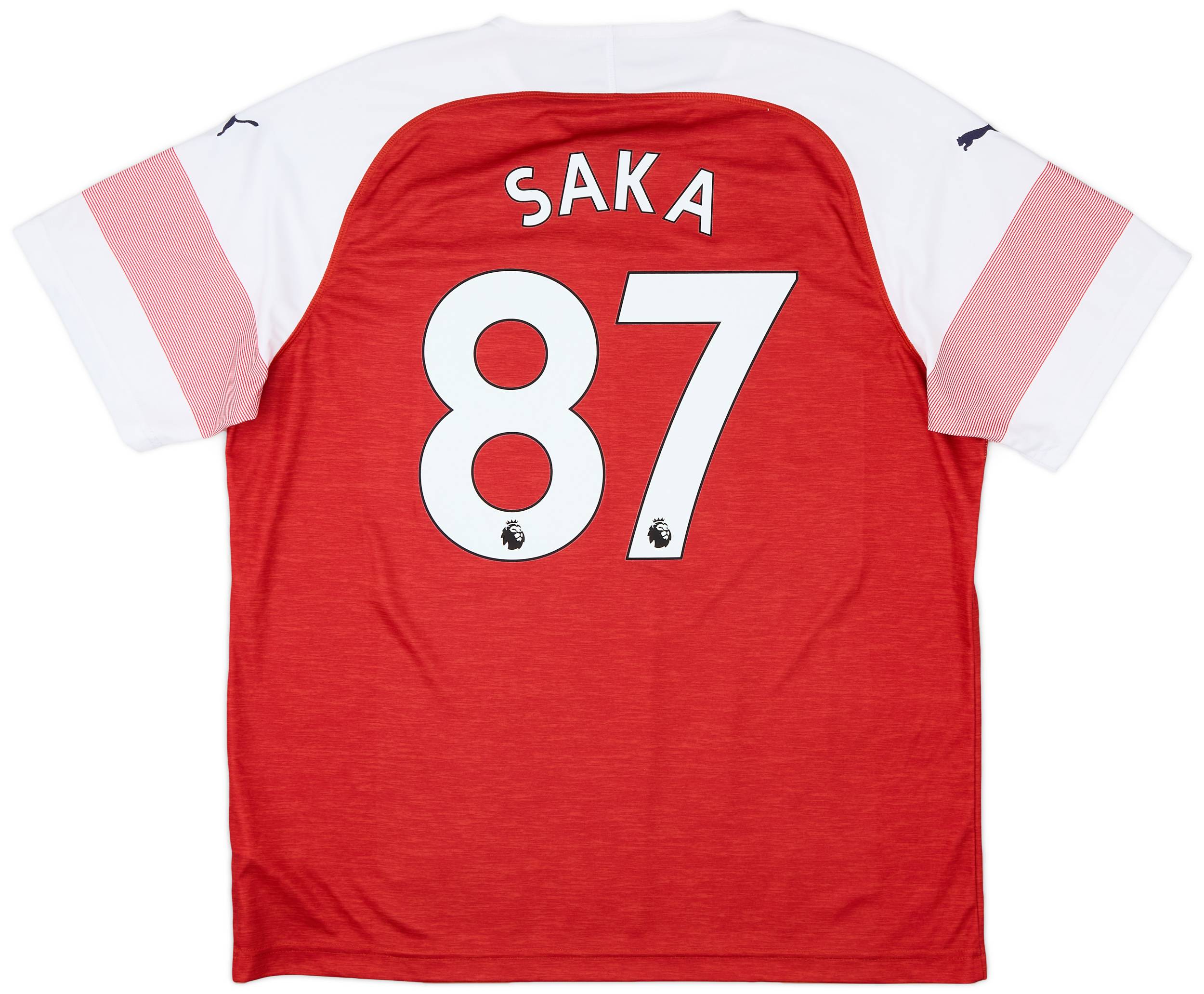 2018-19 Arsenal Home Shirt Saka #87 - 9/10 - (XXL)