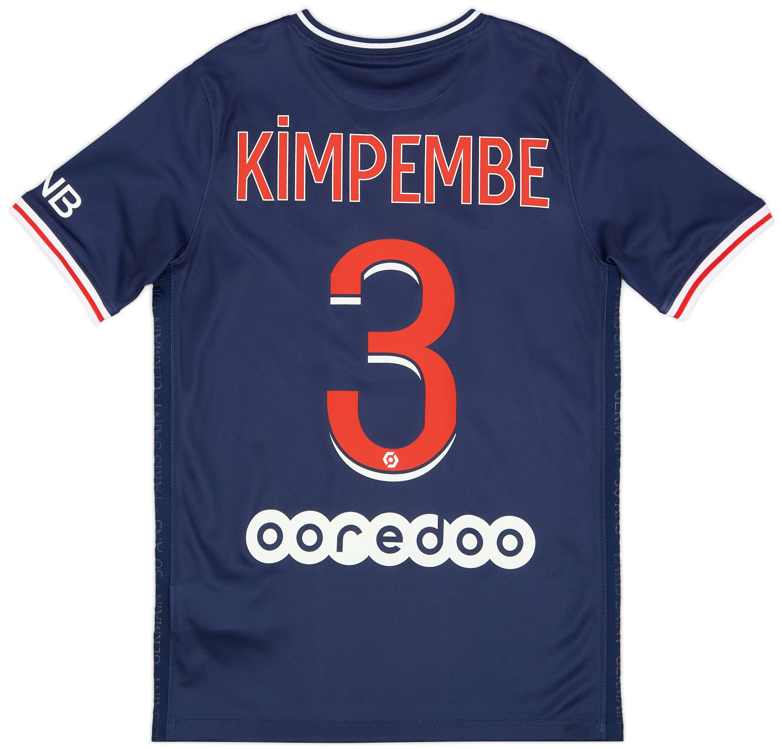 2020-21 Paris Saint-Germain Home Shirt Kimpembe #3 (M.Kids)