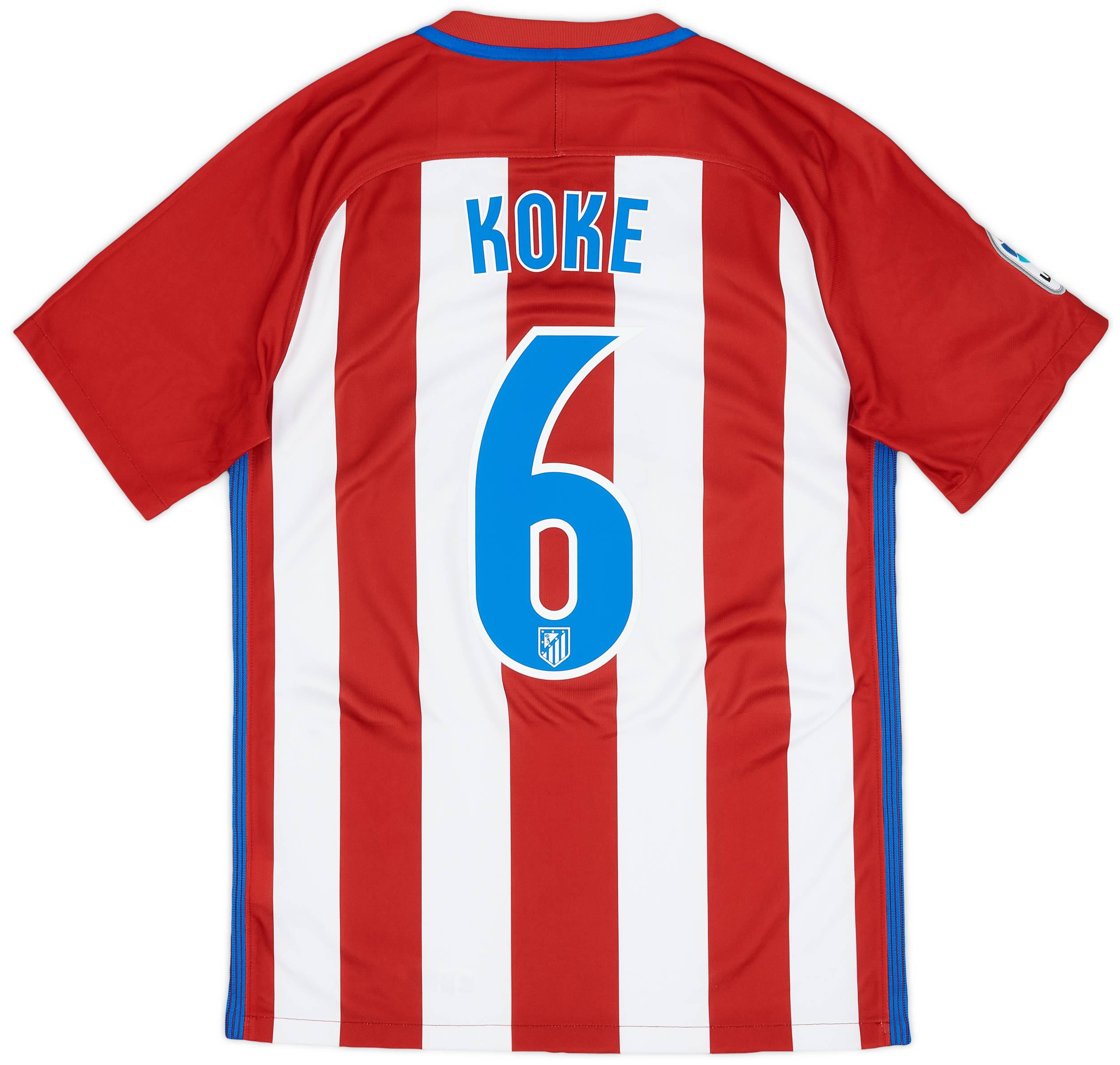 2016-17 Atletico Madrid Home Shirt Koke #6 - 8/10 - (S)