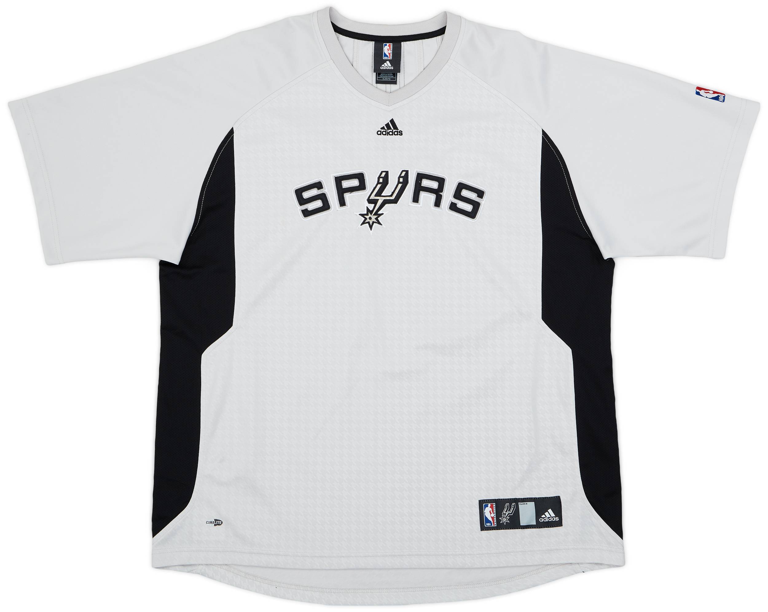 2007-08 San Antonio Spurs adidas Shooting Shirt - 8/10 - (XL)