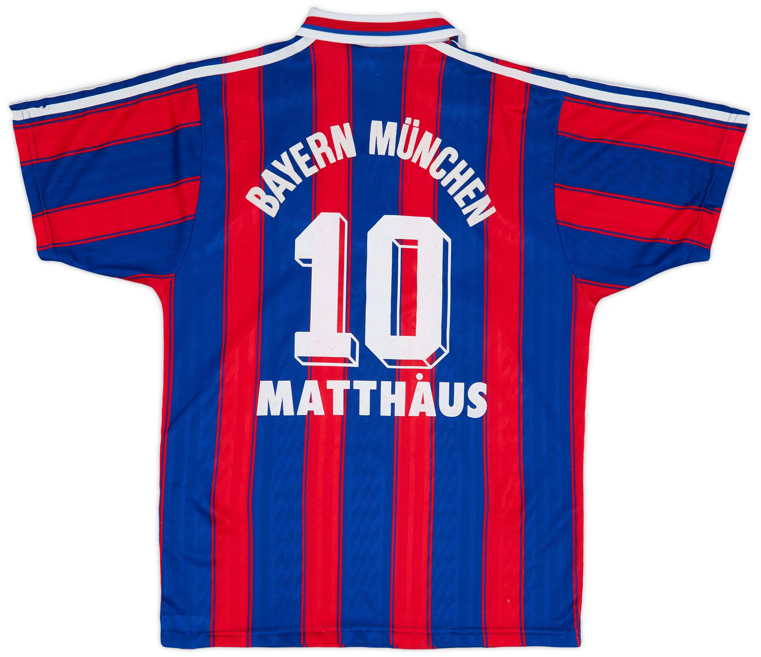 1995-97 Bayern Munich Home Shirt Mathaus #10 - 7/10 - (L.Boys)