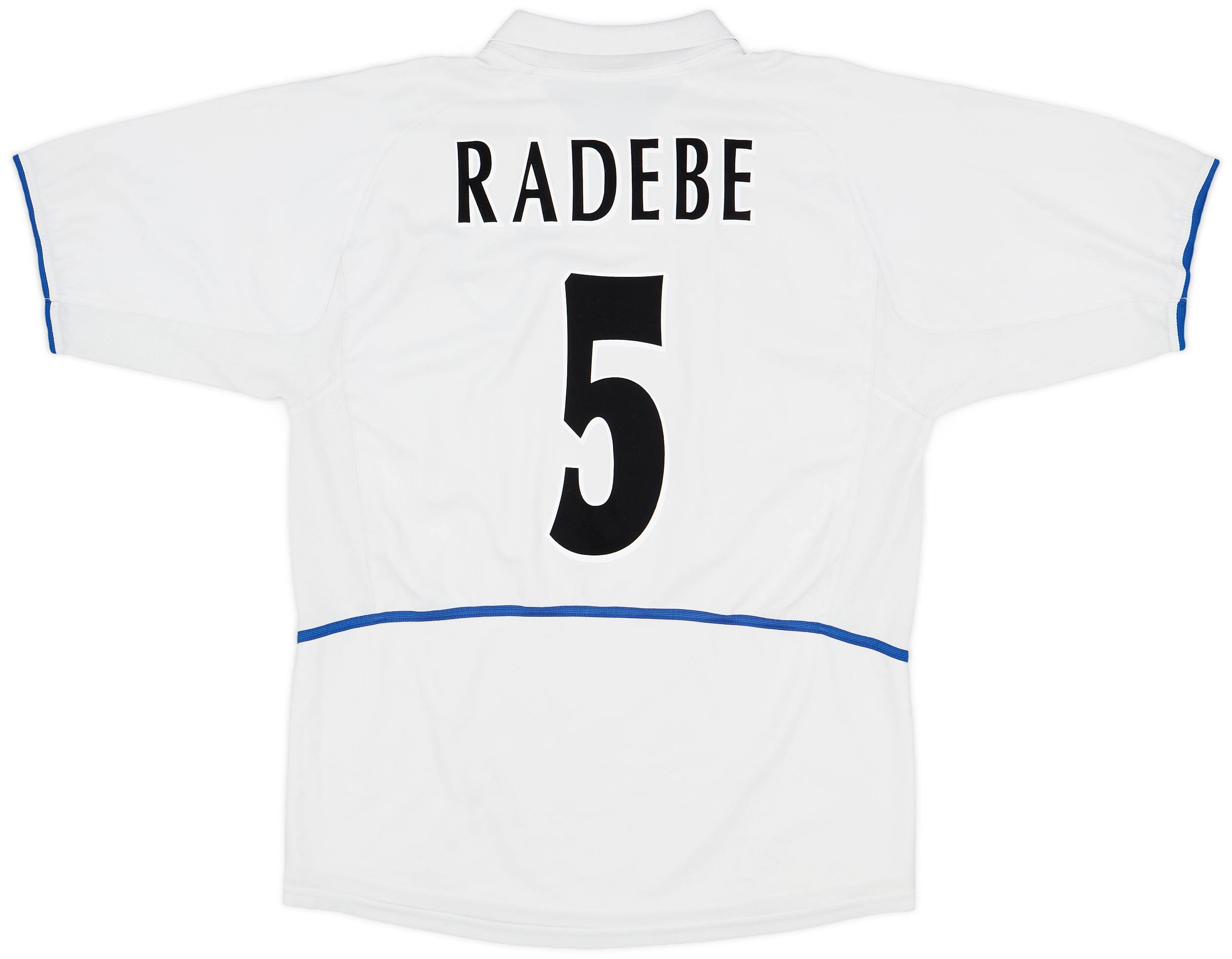 2002-03 Leeds United Home Shirt Radebe #5 - 5/10 - (L)