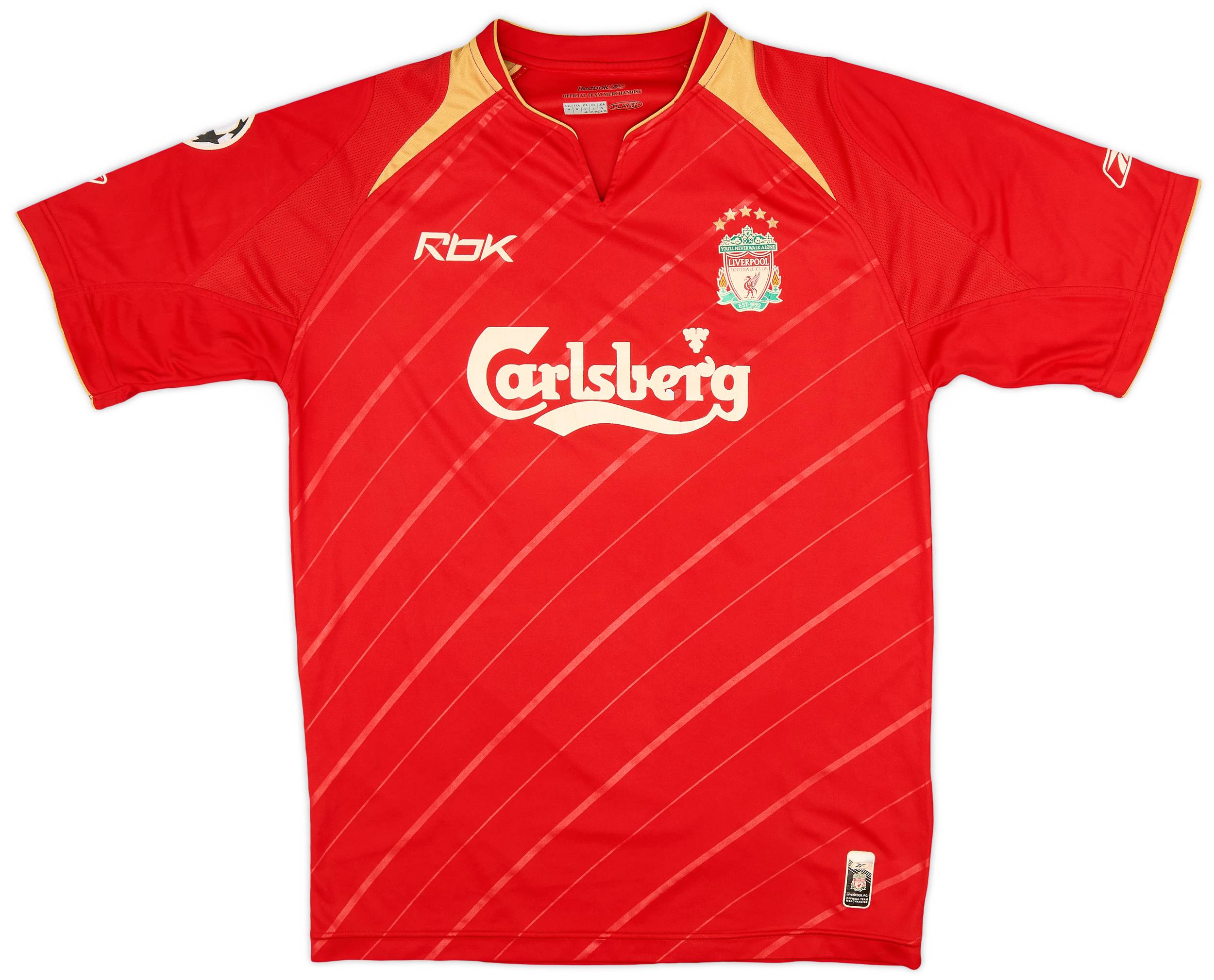2005-06 Liverpool CL Home Shirt - 5/10 - (S)