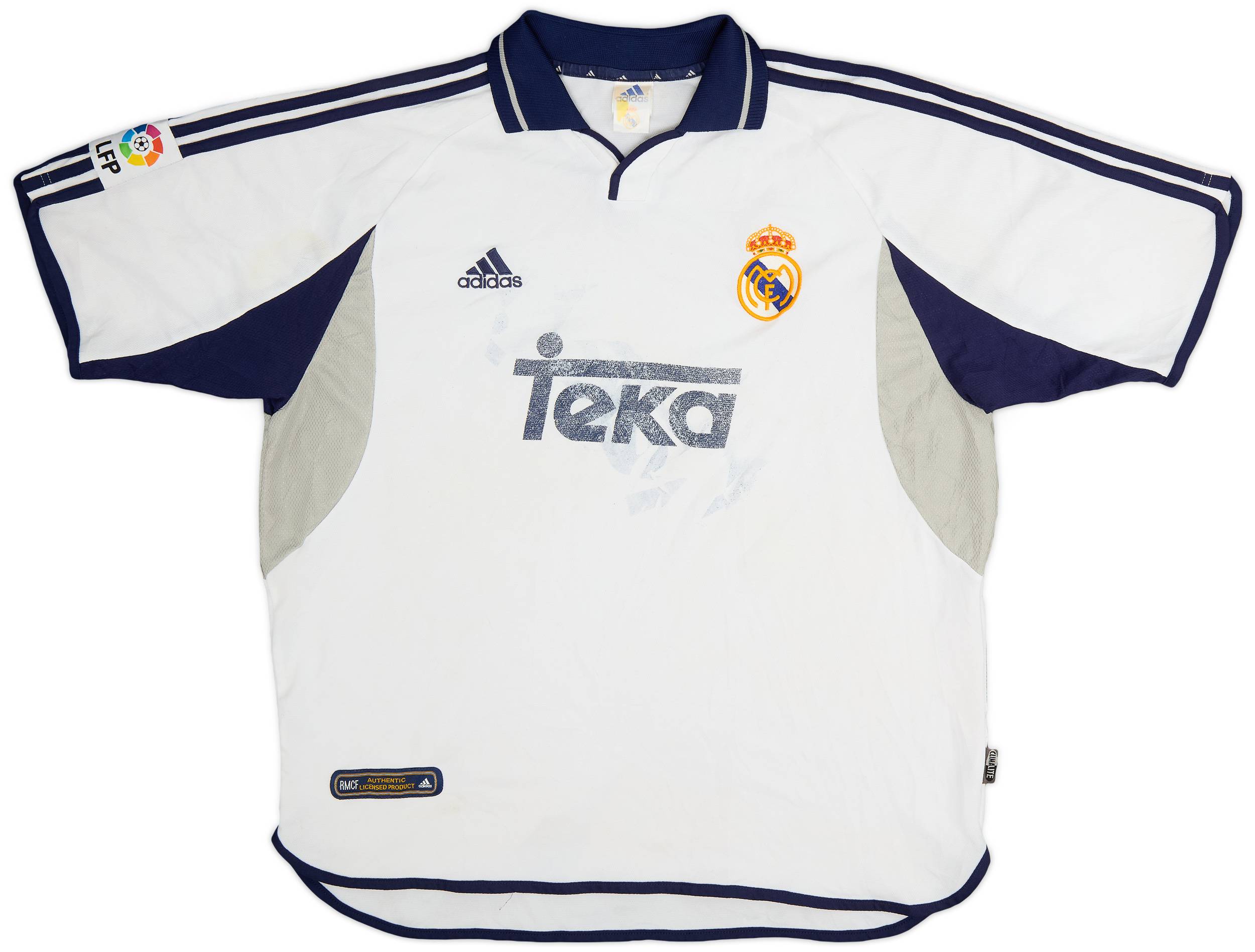2000-01 Real Madrid Home Shirt - 4/10 - (XL)