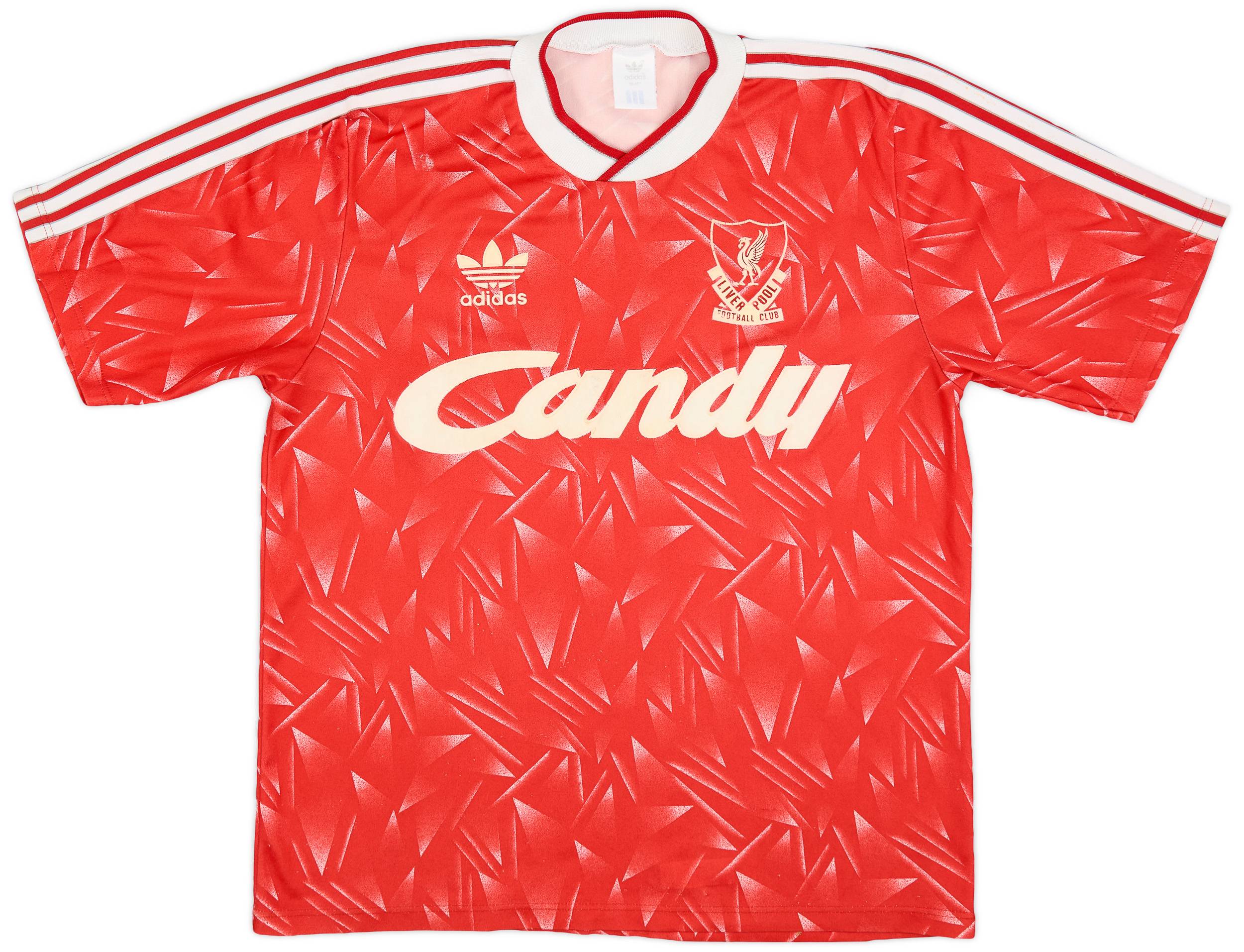 1989-91 Liverpool Home Shirt - 7/10 - (M)