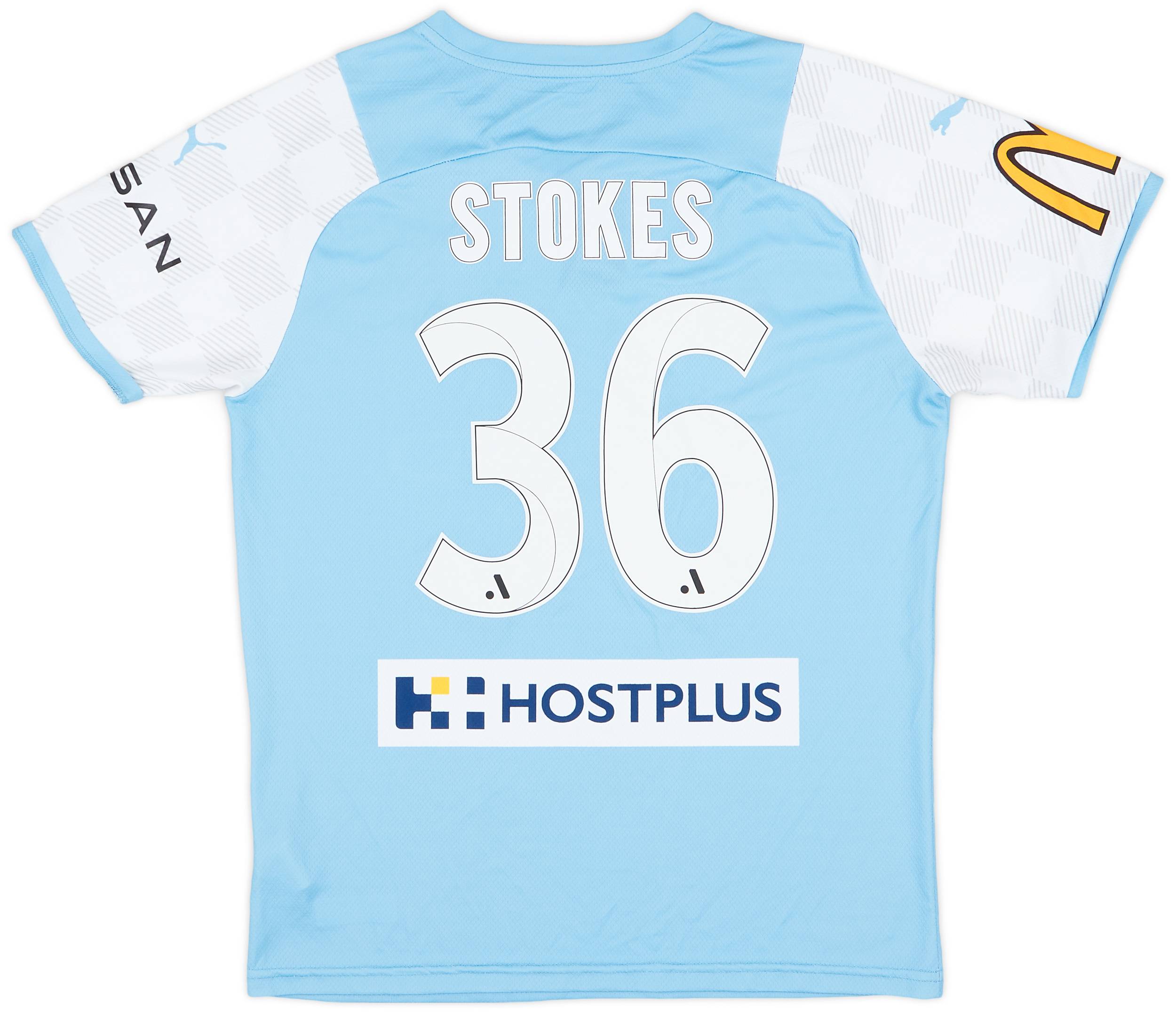 2022 Melbourne City Match Issue Grand Final Home Shirt Stokes #36