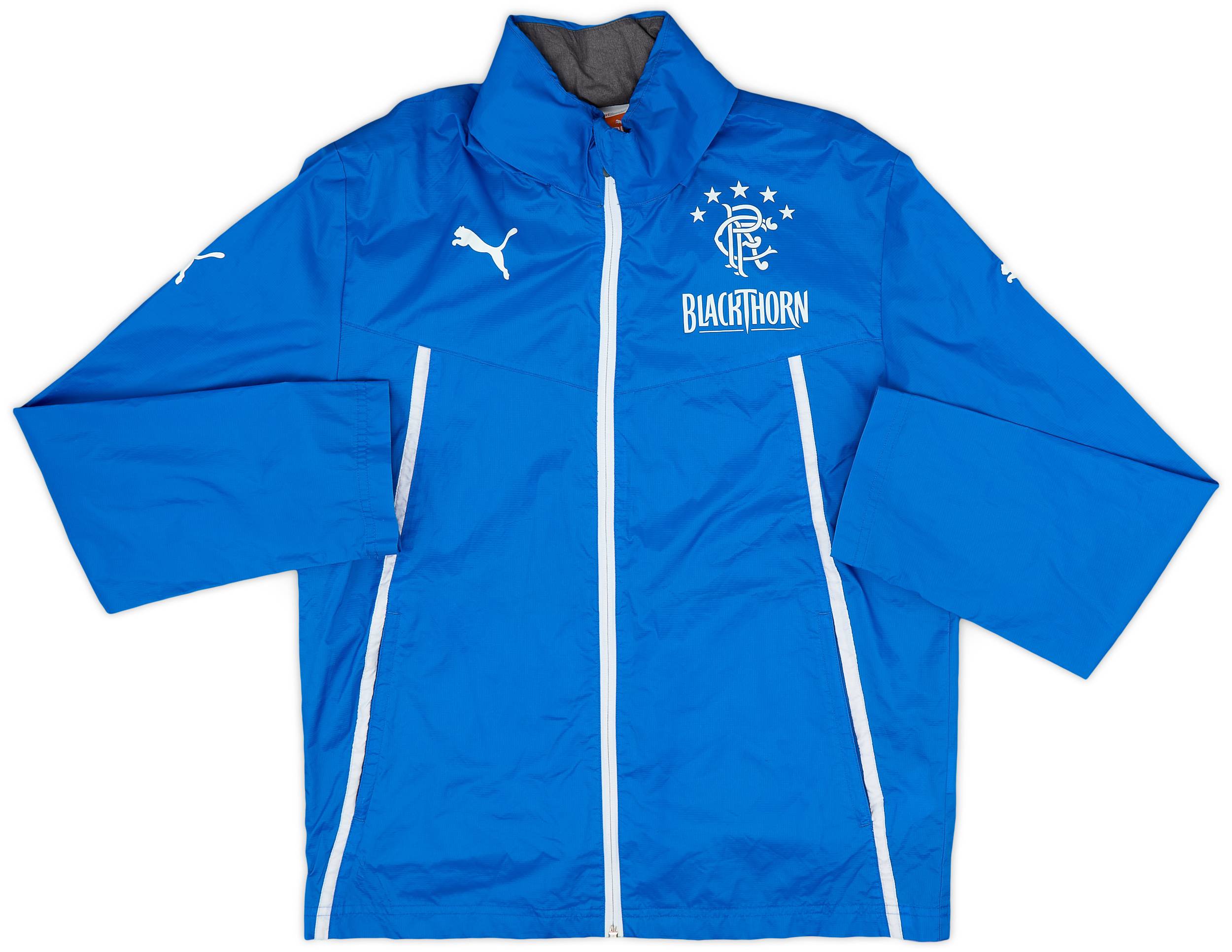 2013-14 Rangers Puma Hooded Rain Jacket - 8/10 - (M)