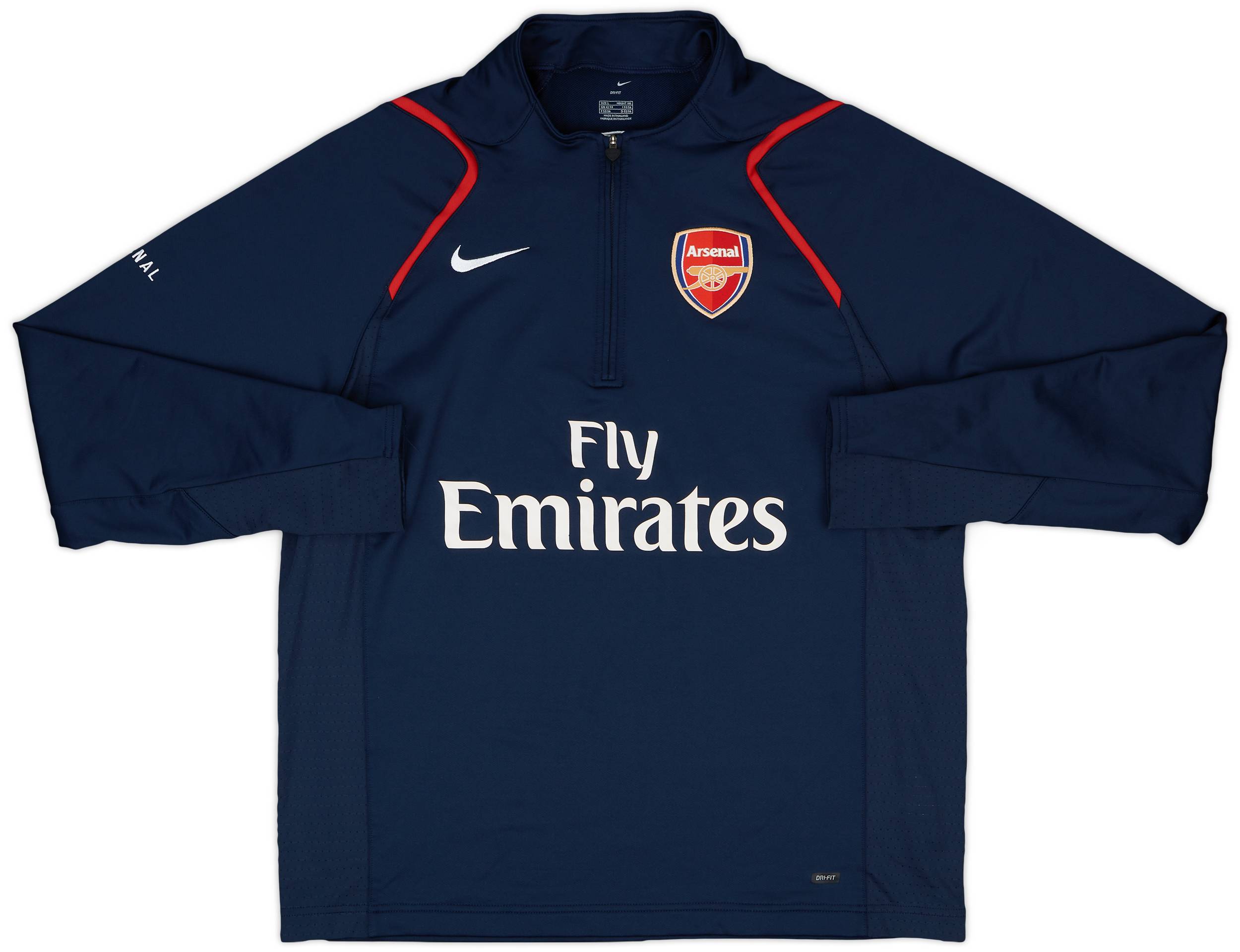 2006-07 Arsenal Nike 1/4 Zip Training Top - 6/10 - (L)
