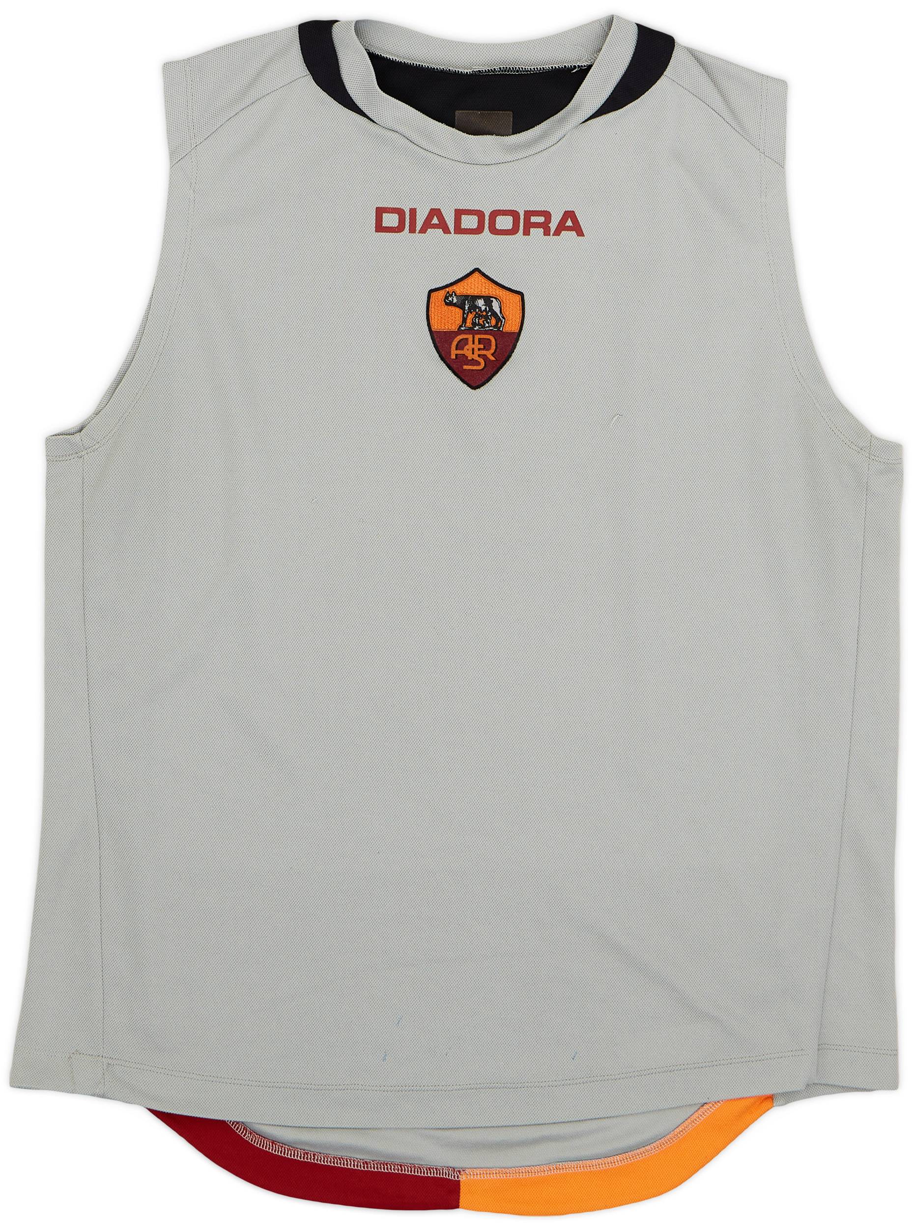 2006-07 Roma Diadora Training Vest - 5/10 - (M)