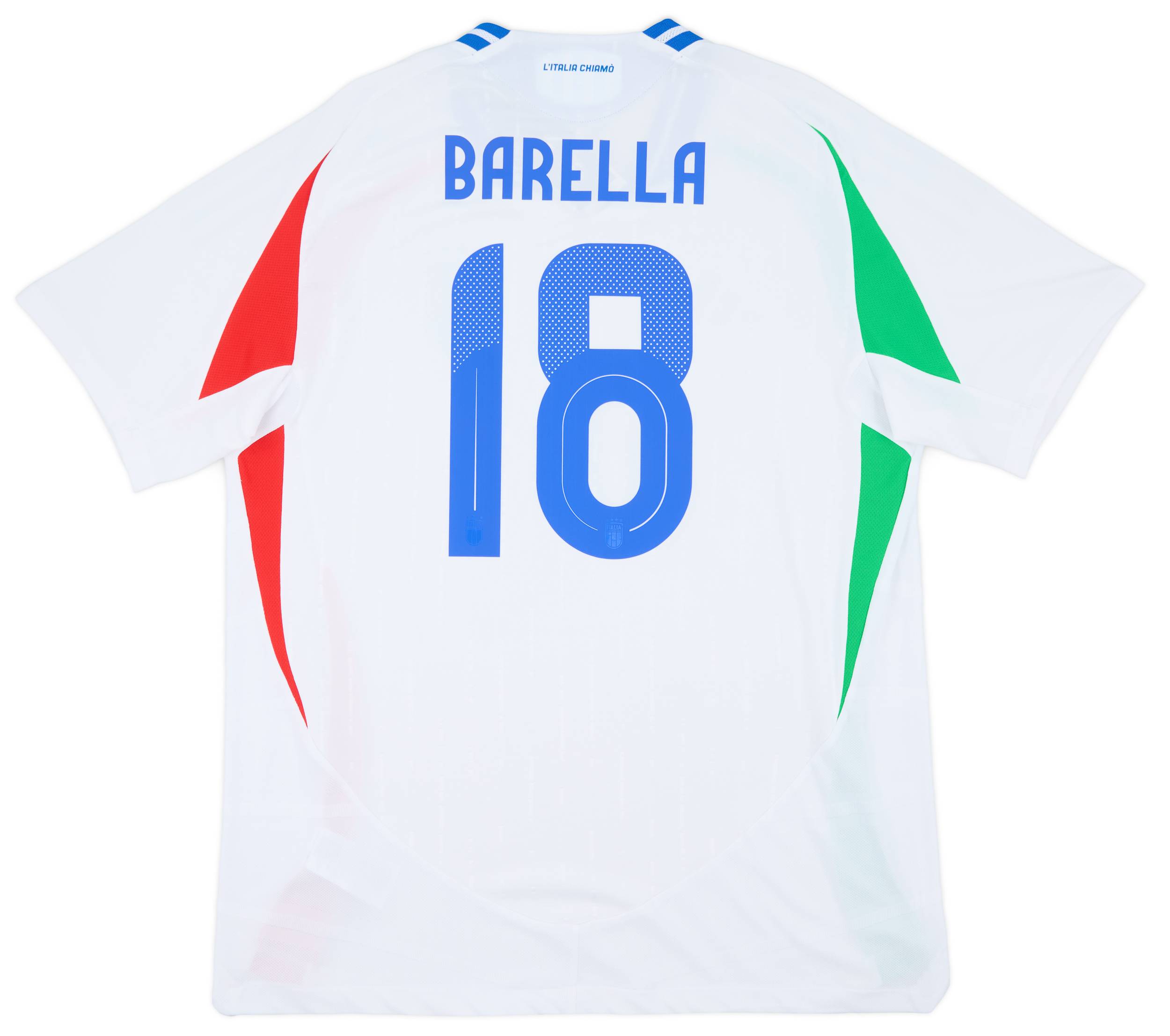 2024-25 Italy Authentic Away Shirt Barella #18