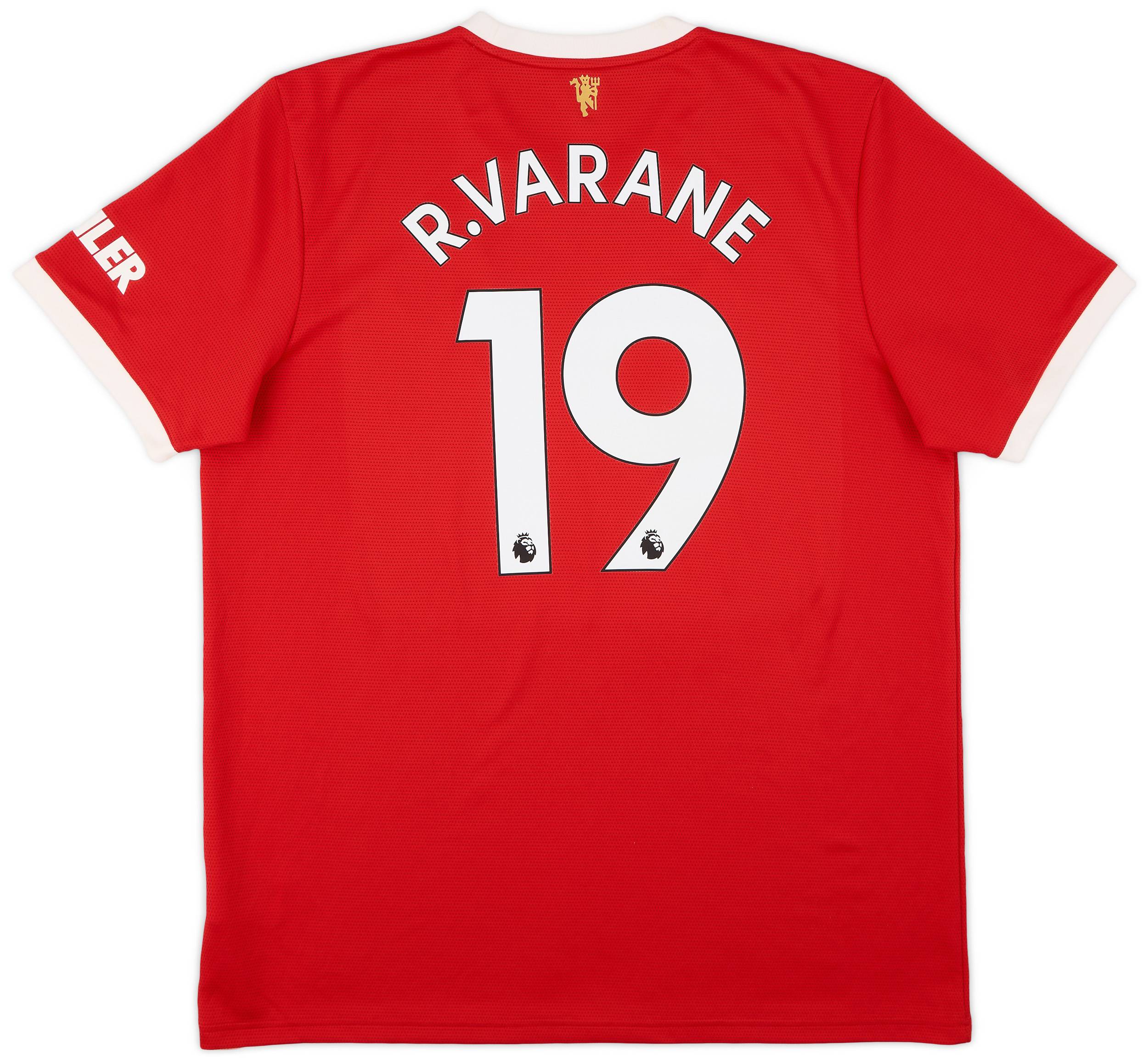 2021-22 Manchester United Home Shirt R.Varane #19 - 9/10 - (XL)