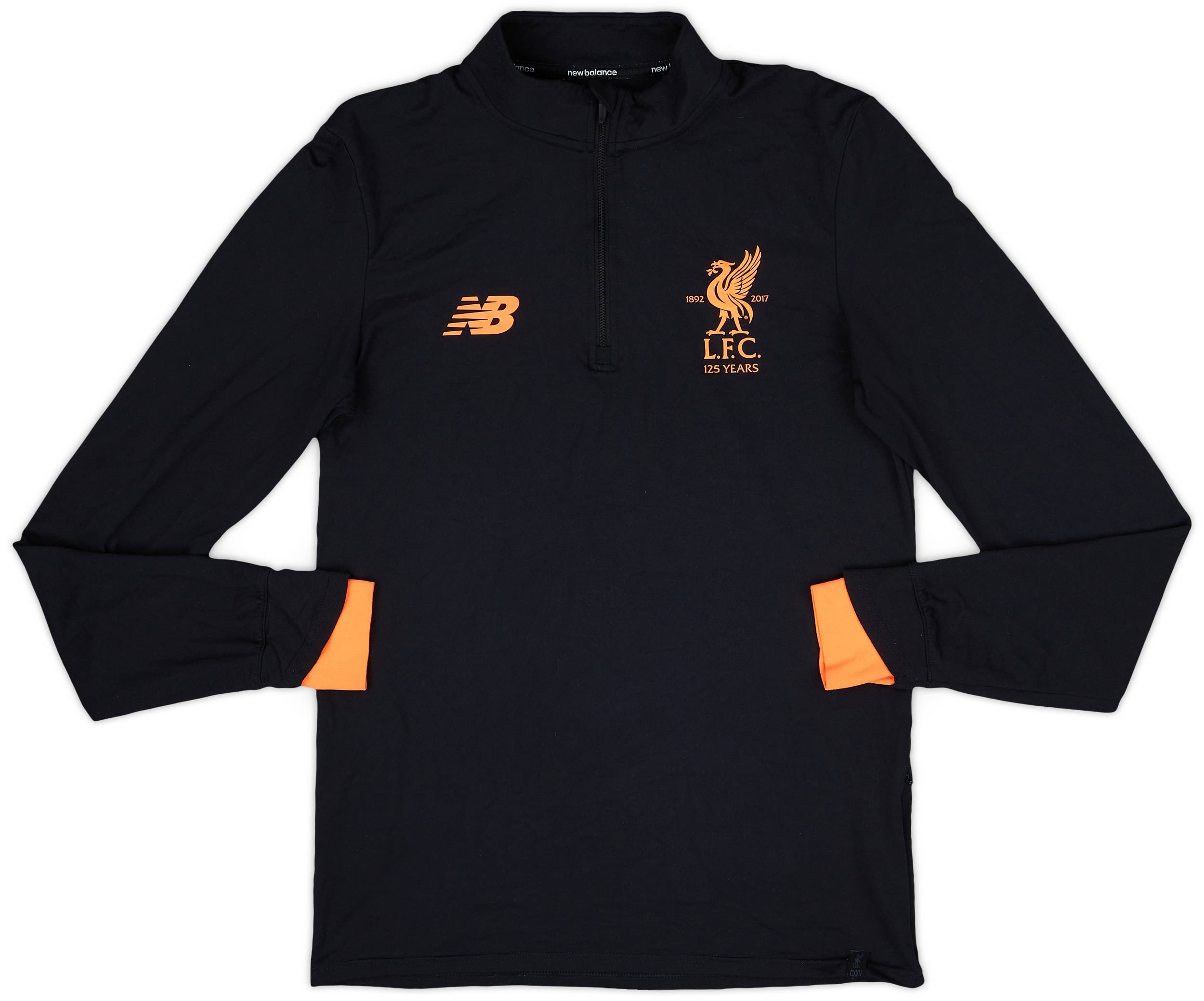 2017-18 Liverpool New Balance 1/4 Zip Drill Top - 9/10 - (S)