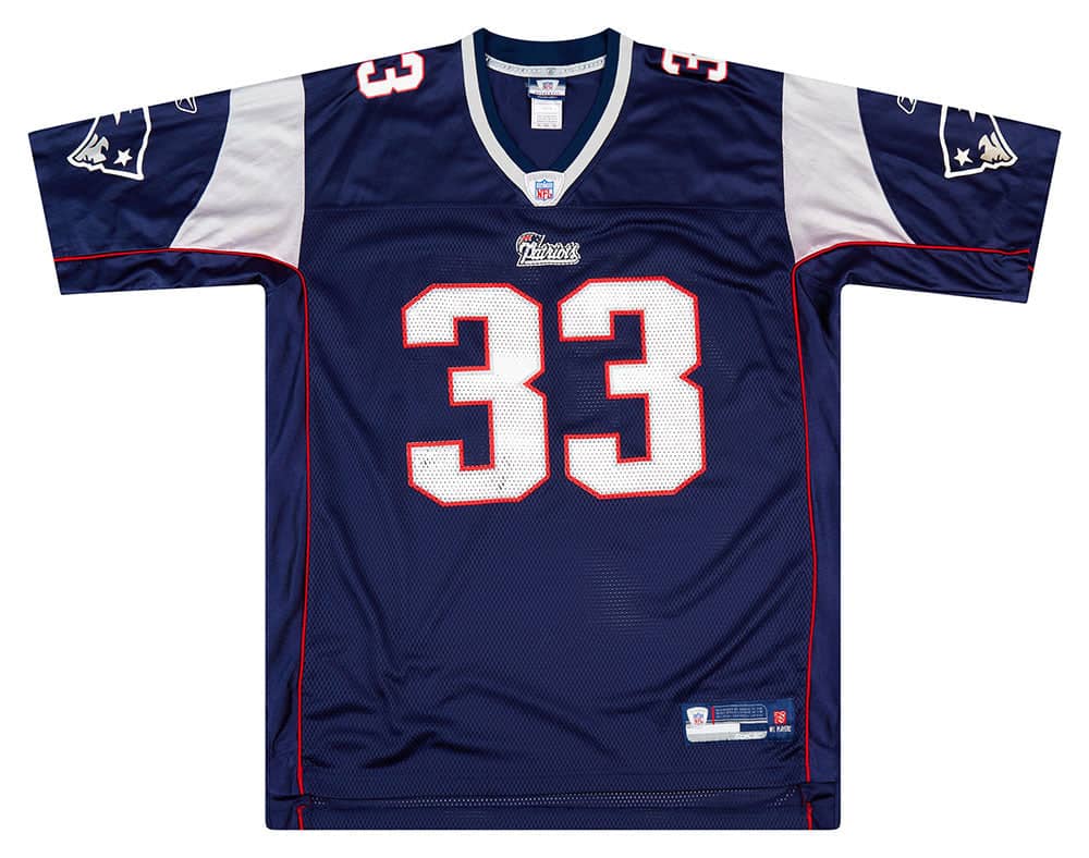 2007 New England Patriots Faulk #33 Reebok On Field Jersey (Home) XL