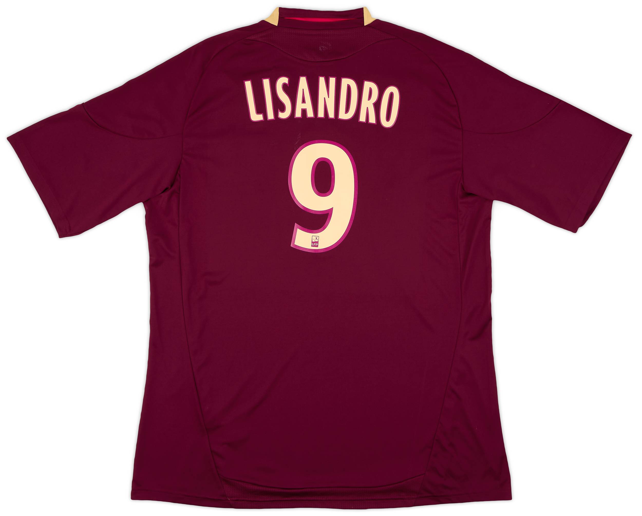 2010-11 Lyon Away Shirt Lisandro #9 (XXL)