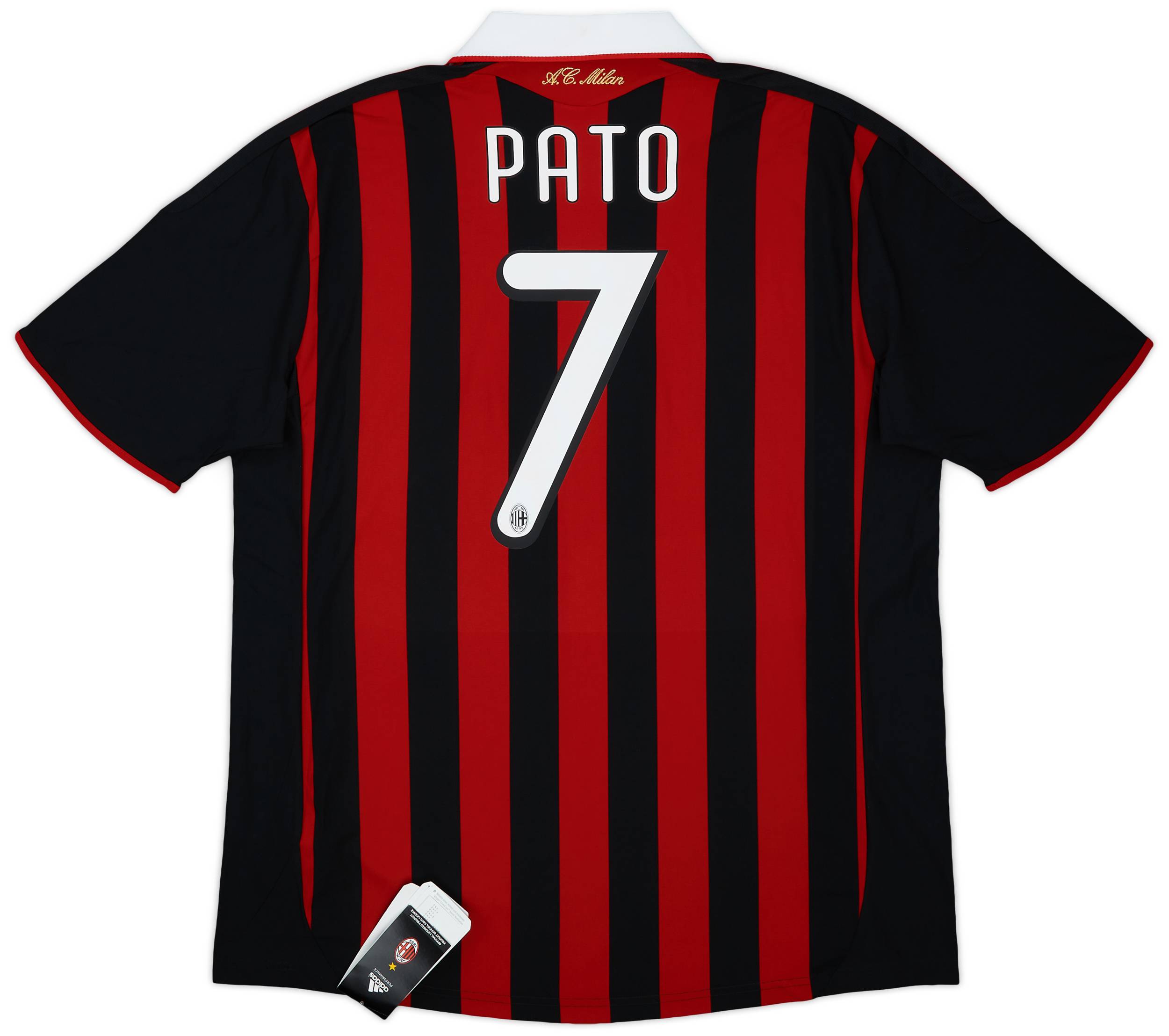 2009-10 AC Milan Home Shirt Pato #7 (XL)