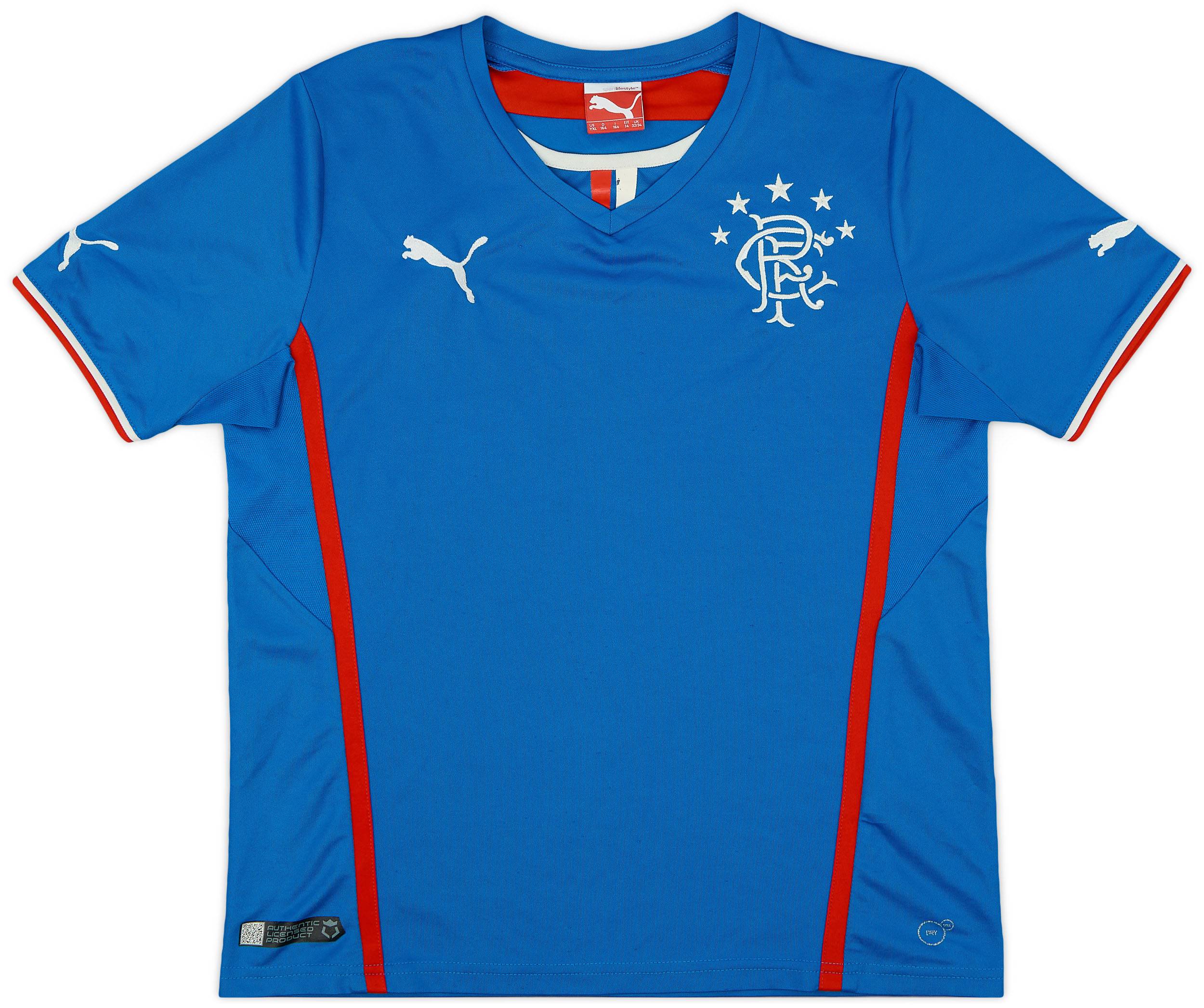 2013-14 Rangers Home Shirt - 7/10 - (XL.Boys)