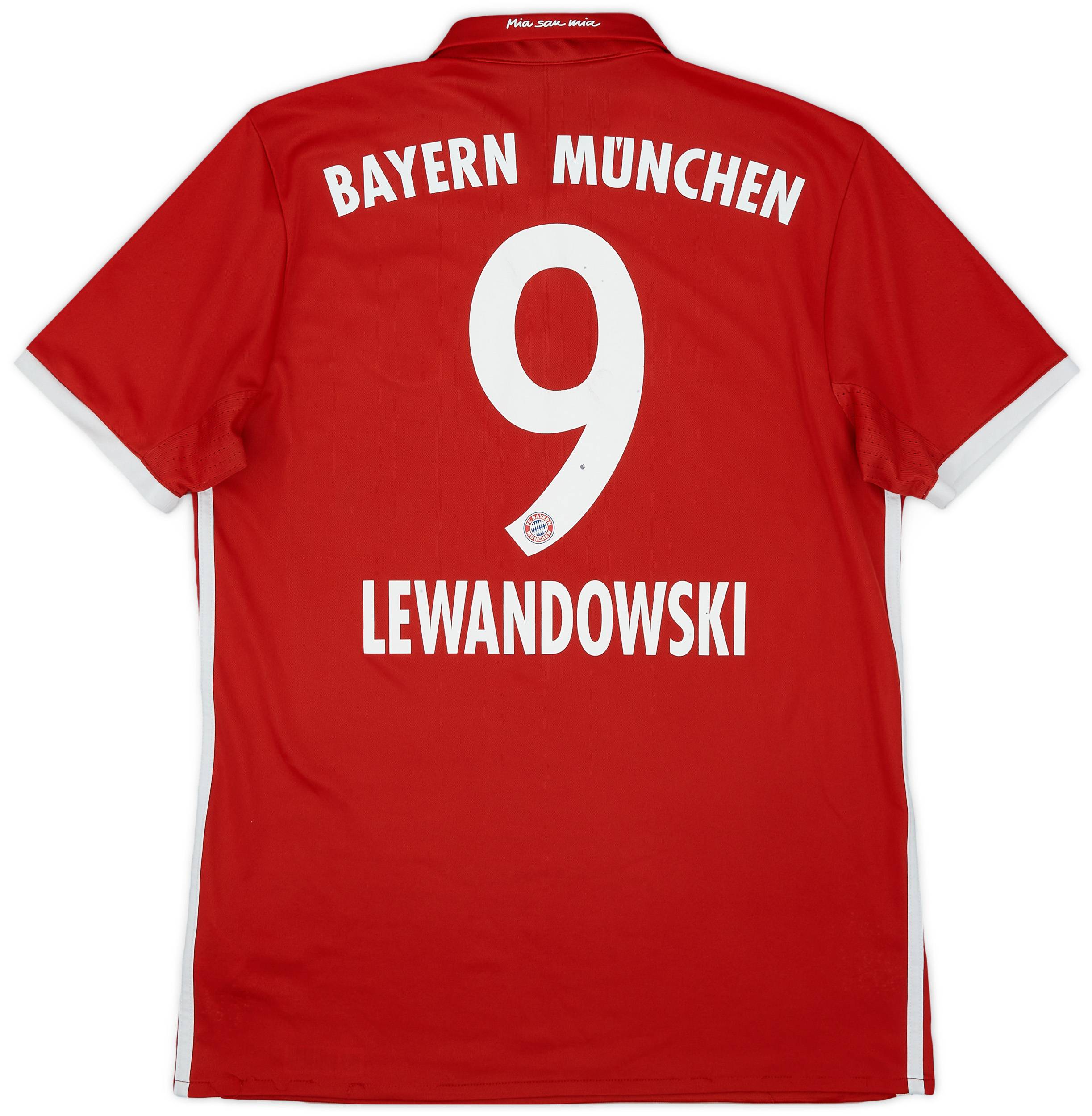 2016-17 Bayern Munich Home Shirt Lewandowski #9 - 3/10 - (M)