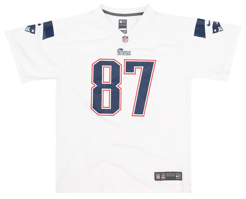 2012-16 New England Patriots Gronkowski #87 Nike Game Jersey (Away) Y