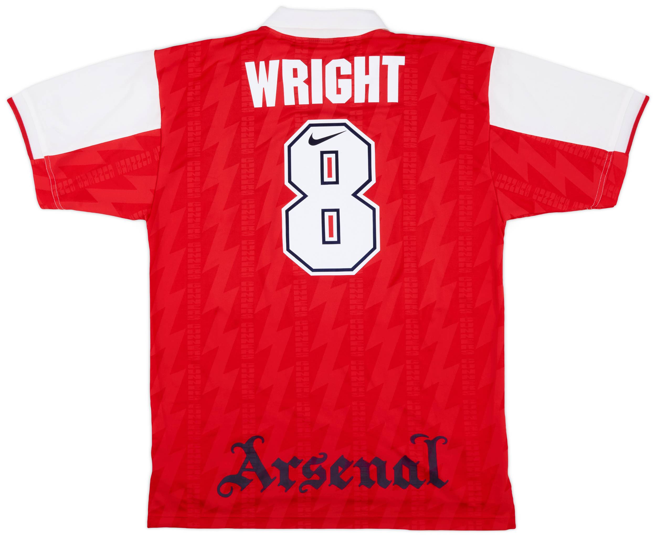 1994-96 Arsenal Home Shirt Wright #8 - 9/10 - (XL)