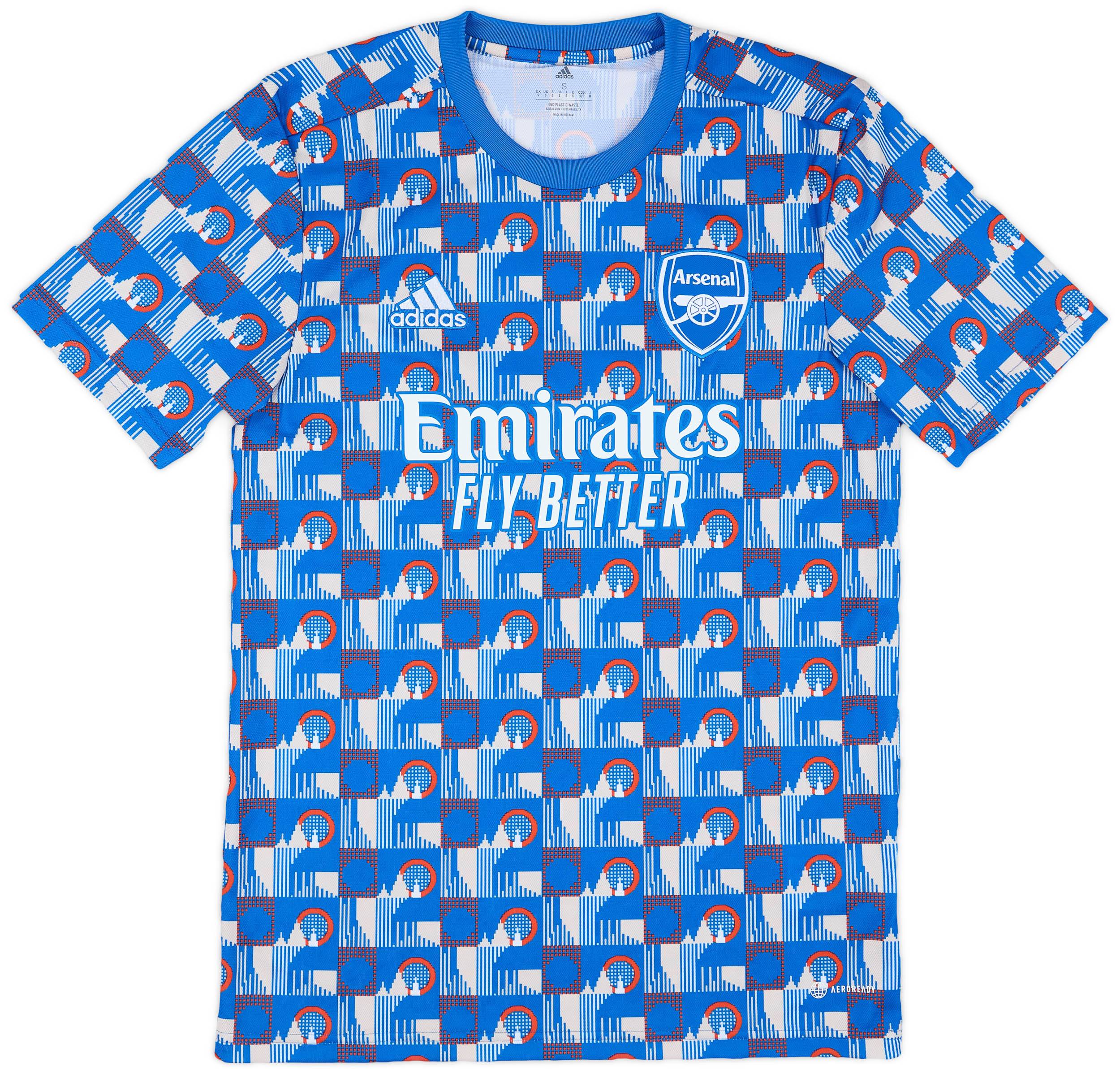 2021-22 Arsenal x TfL adidas Prematch Shirt - 8/10 - (S)
