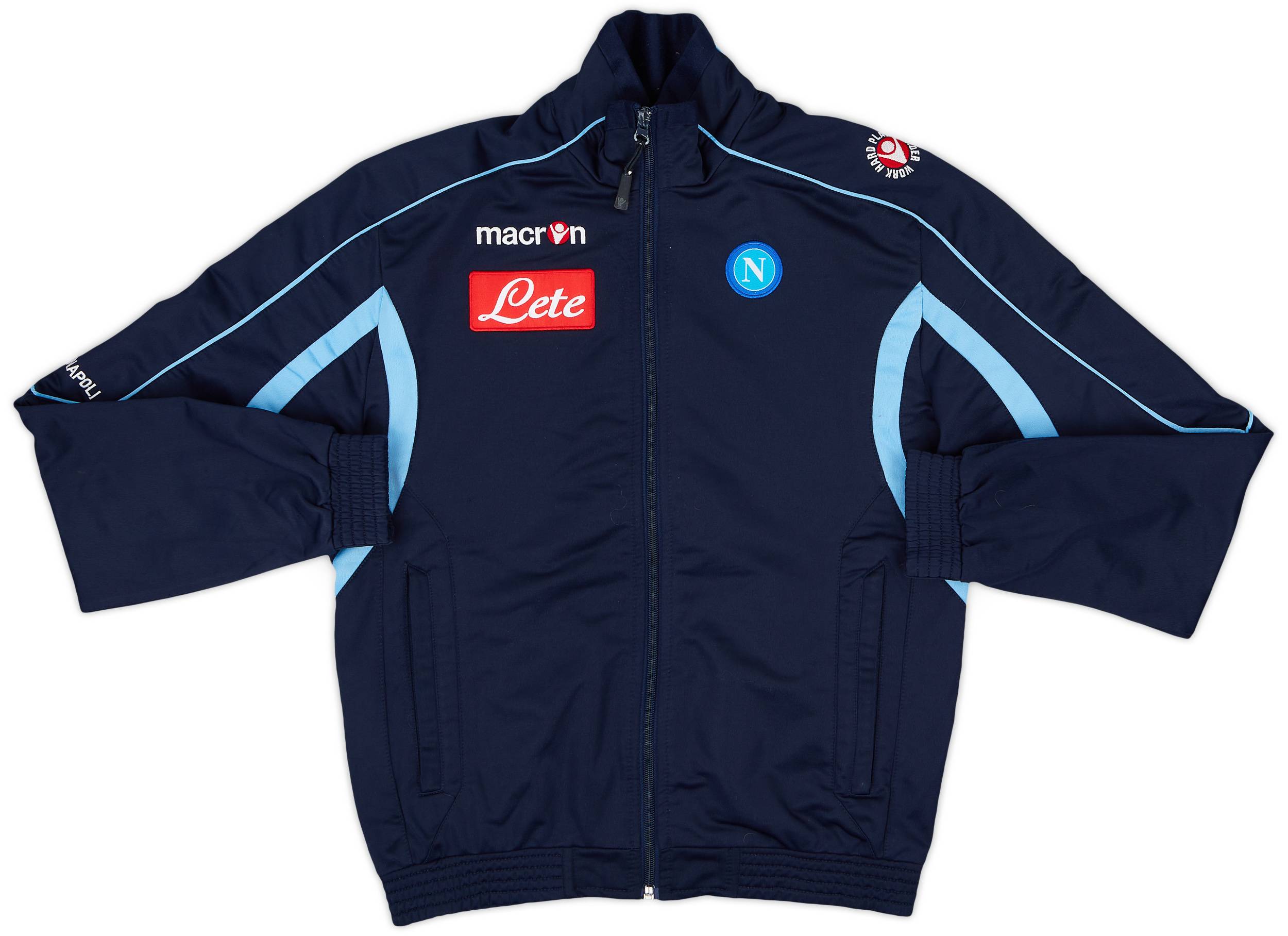 2010-11 Napoli Macron Track Jacket - 9/10 - (L.Boys)