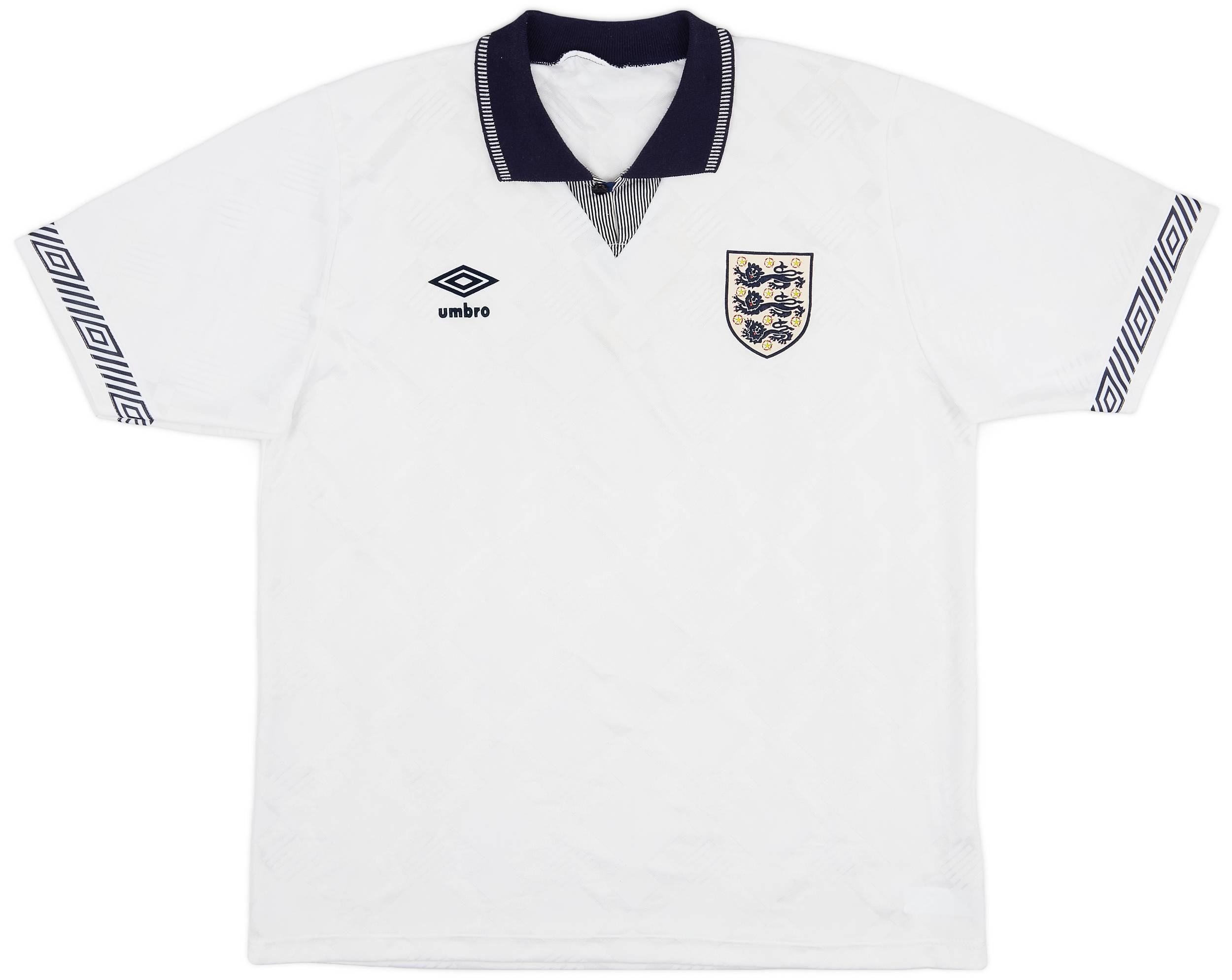 1990-92 England Home Shirt - 9/10 - (L)