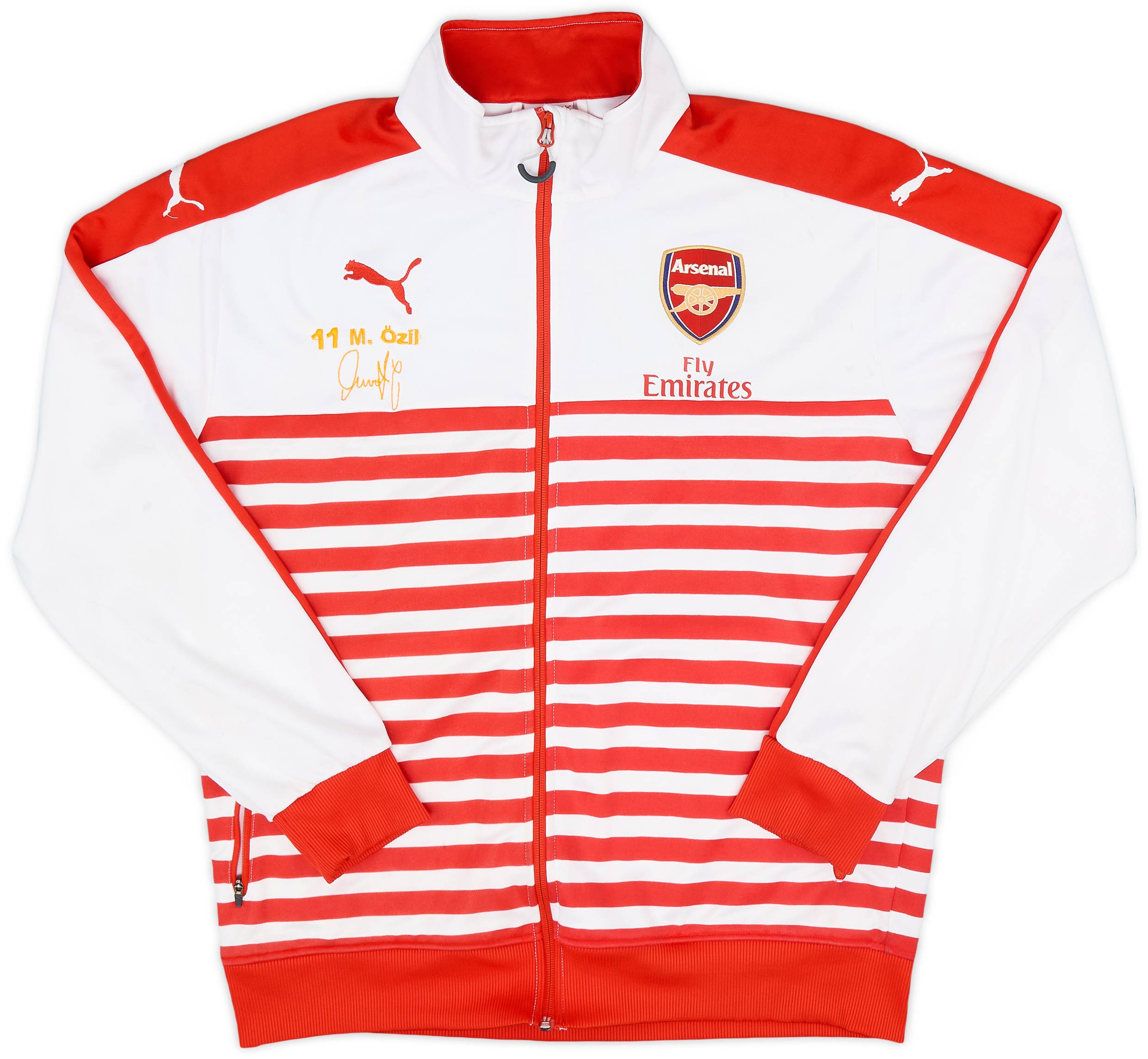 2014-15 Arsenal Puma Track Jacket Ozil #10 - 7/10 - (M)