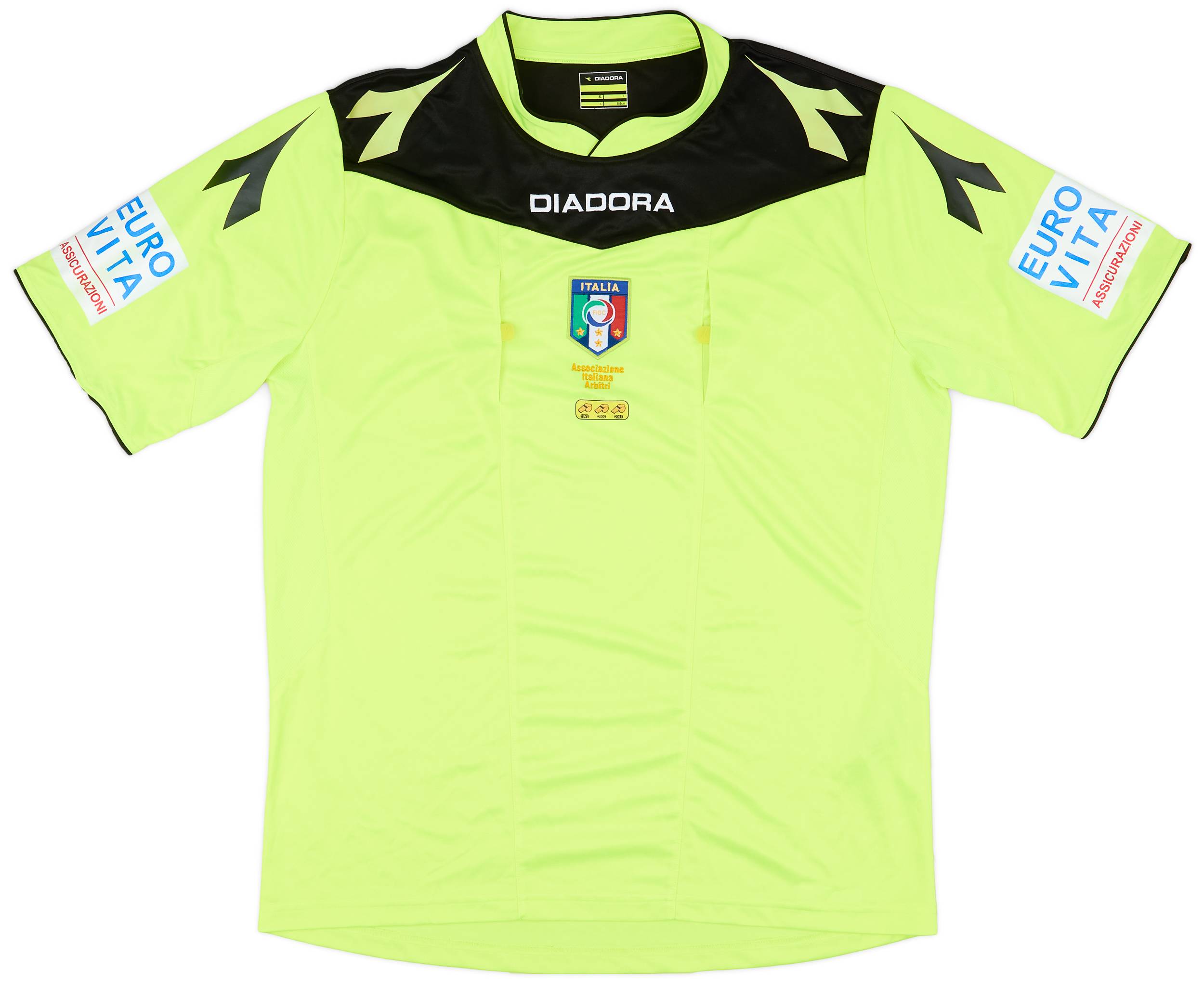 2014-15 Italy FIGC Diadora Referee Shirt - 9/10 - (L)