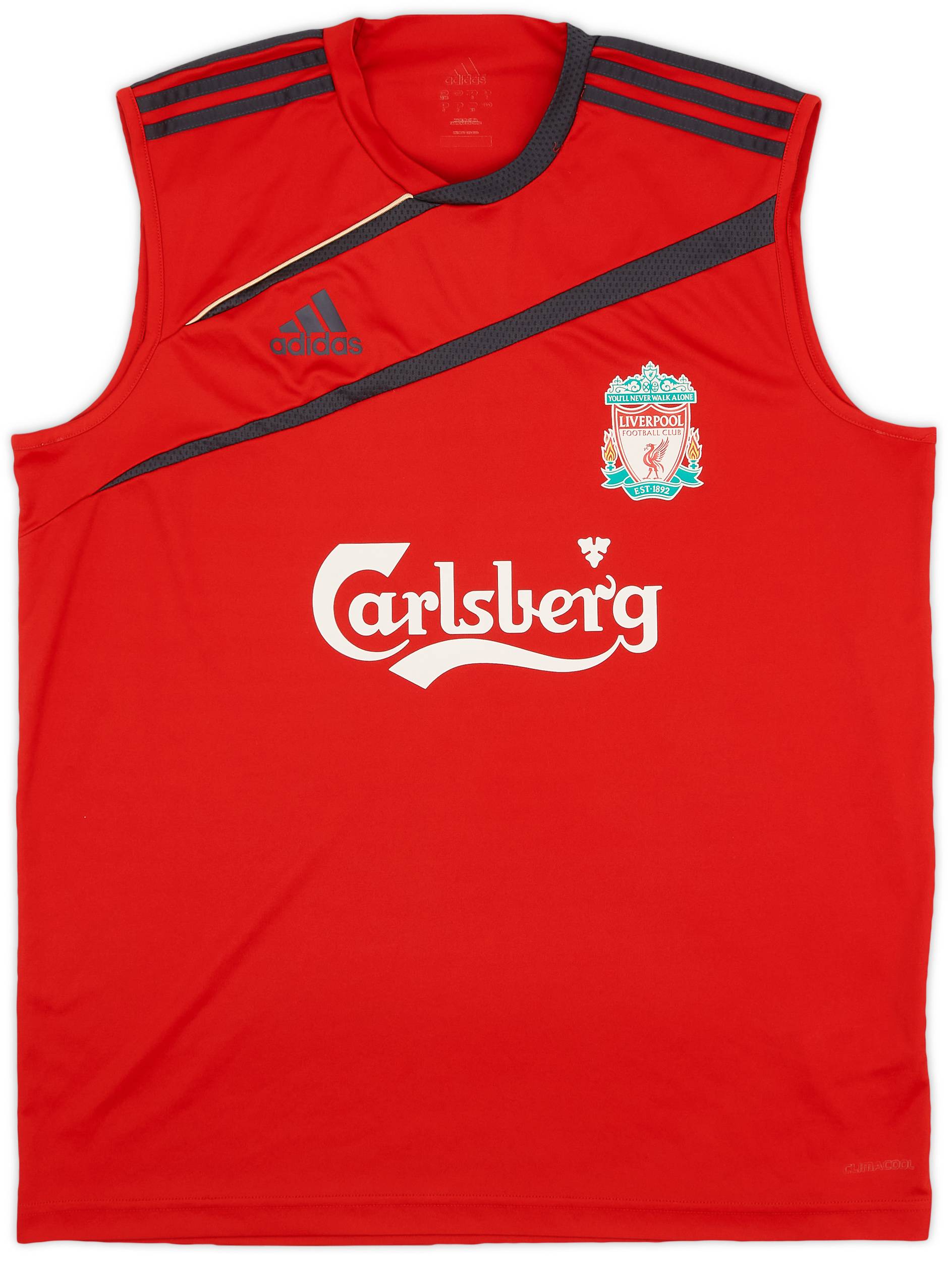 2009-10 Liverpool adidas Training Vest - 8/10 - (L)