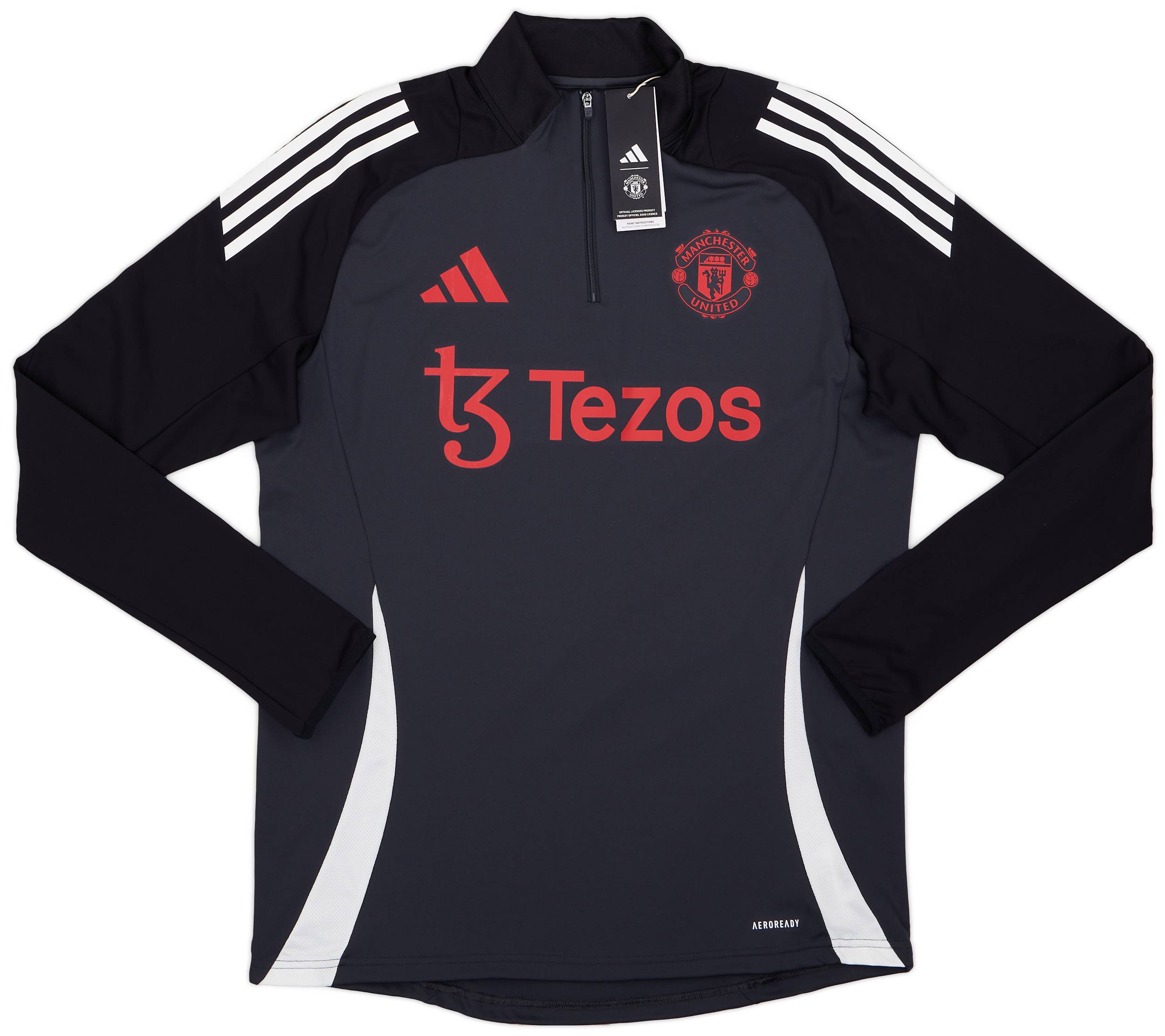 2024-25 Manchester United adidas European 1/4 Zip Training Top