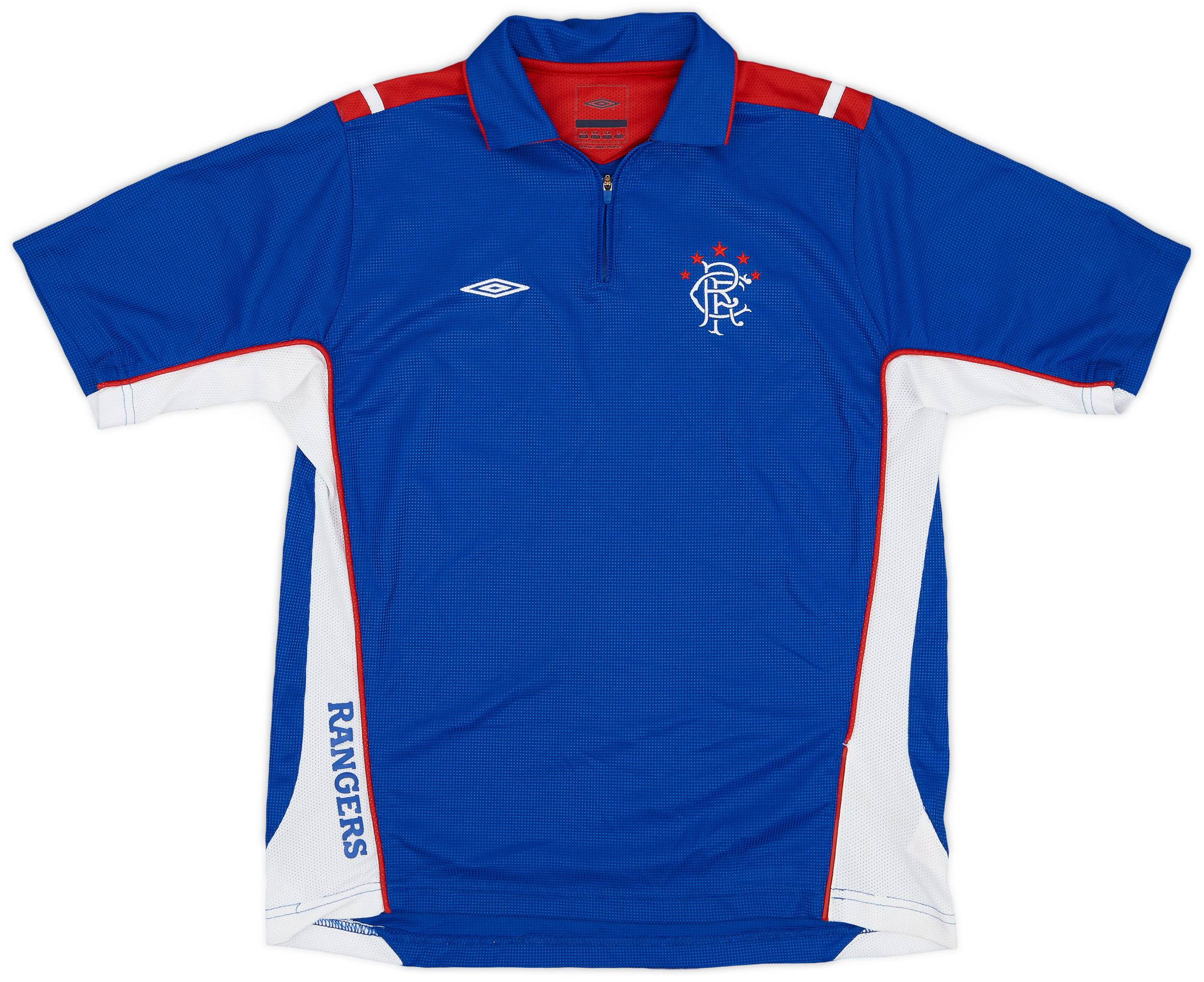 2006-07 Rangers Umbro 1/4 Zip Training Shirt - 7/10 - (XL.Boys)