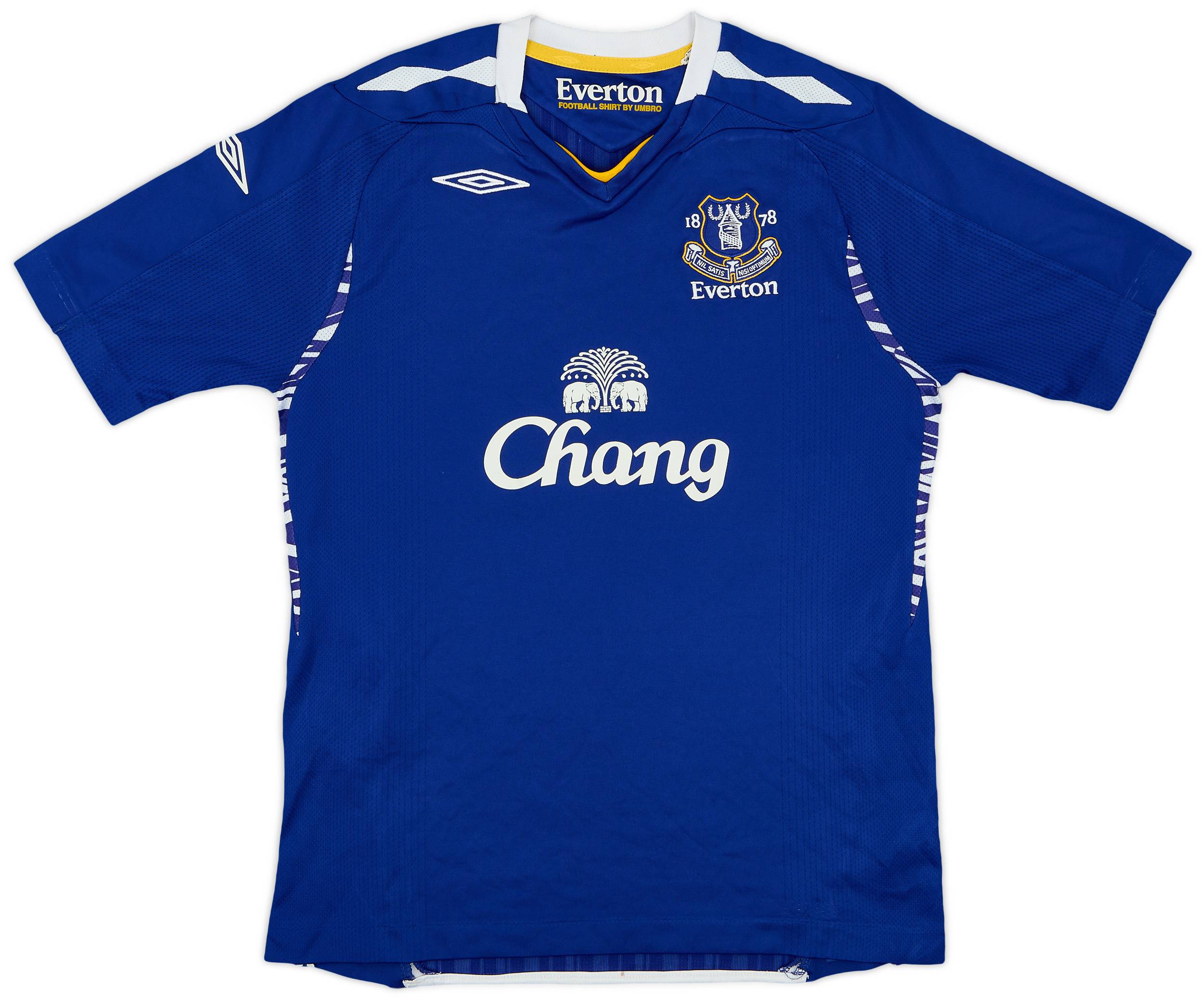 2007-08 Everton Home Shirt - 9/10 - (L.Boys)