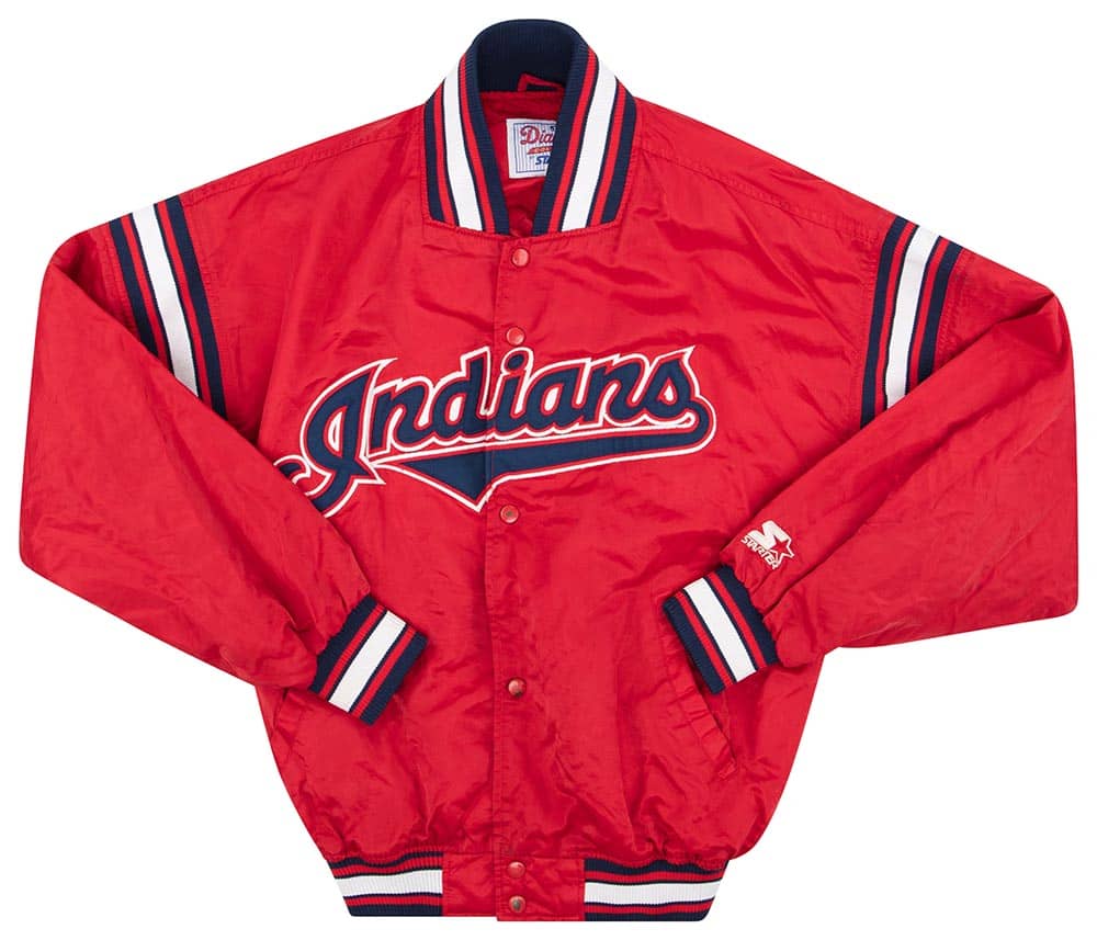 1990s Cleveland Indians Starter Satin Jacket M