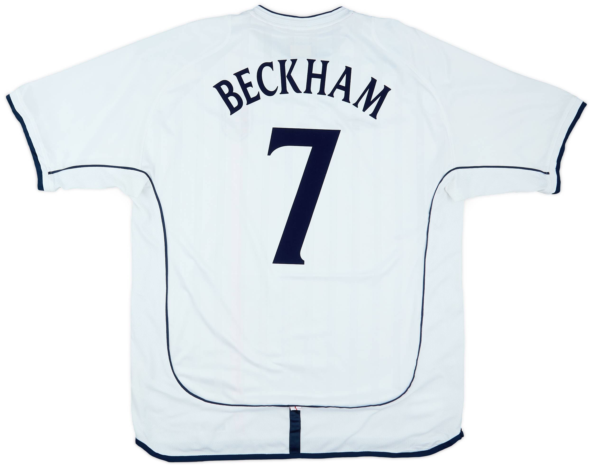 2001-03 England Home Shirt Beckham #7 - 5/10 - (XXL)