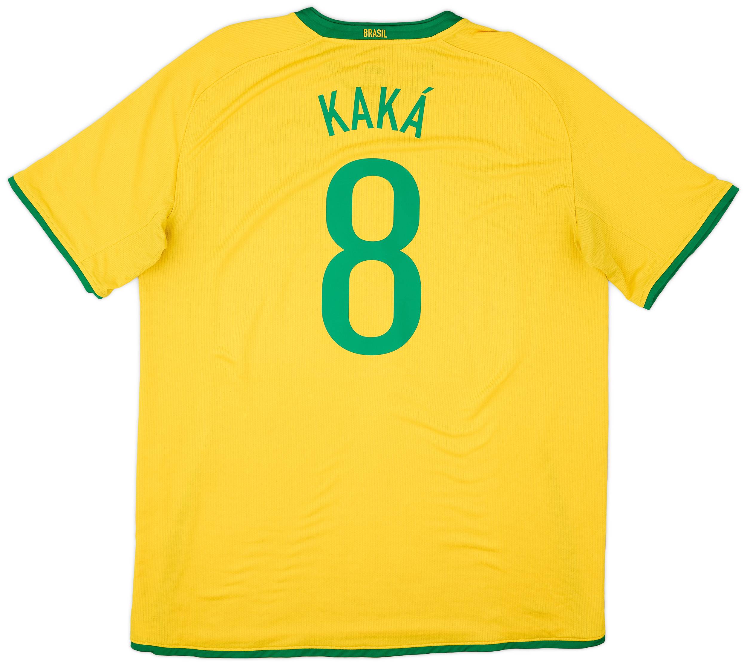 2008-10 Brazil Home Shirt Kaka #8 - 8/10 - (XXL)