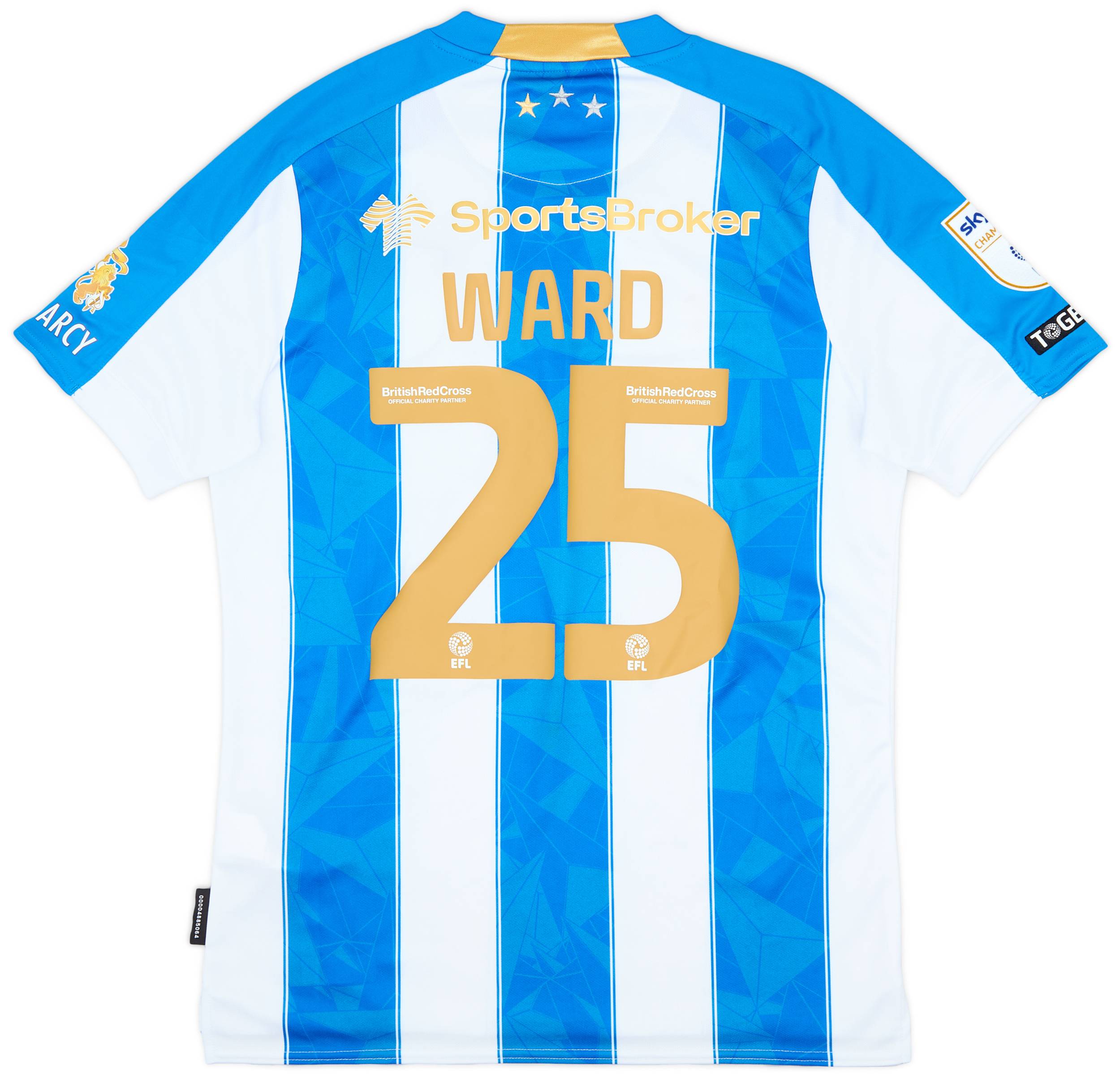 2023-24 Huddersfield Match Issue Home Shirt Ward #25