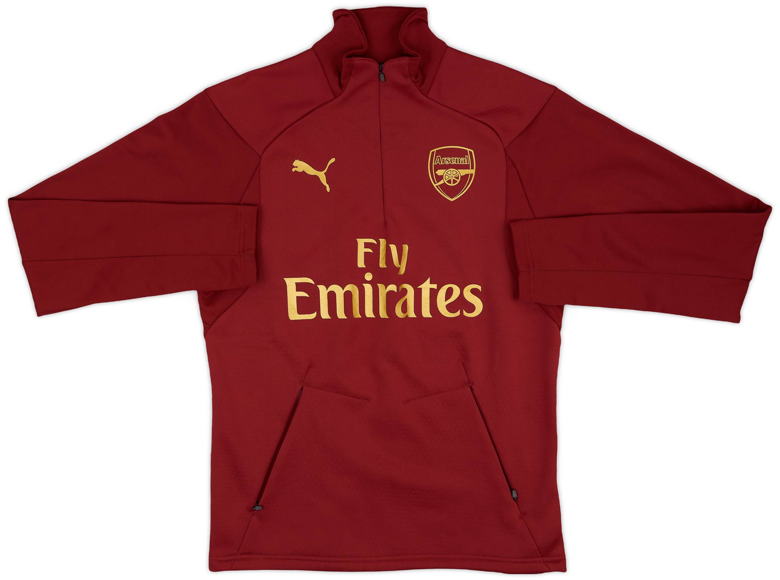 2017-18 Arsenal Puma 1/4 Zip Drill Top - 8/10 - (S)