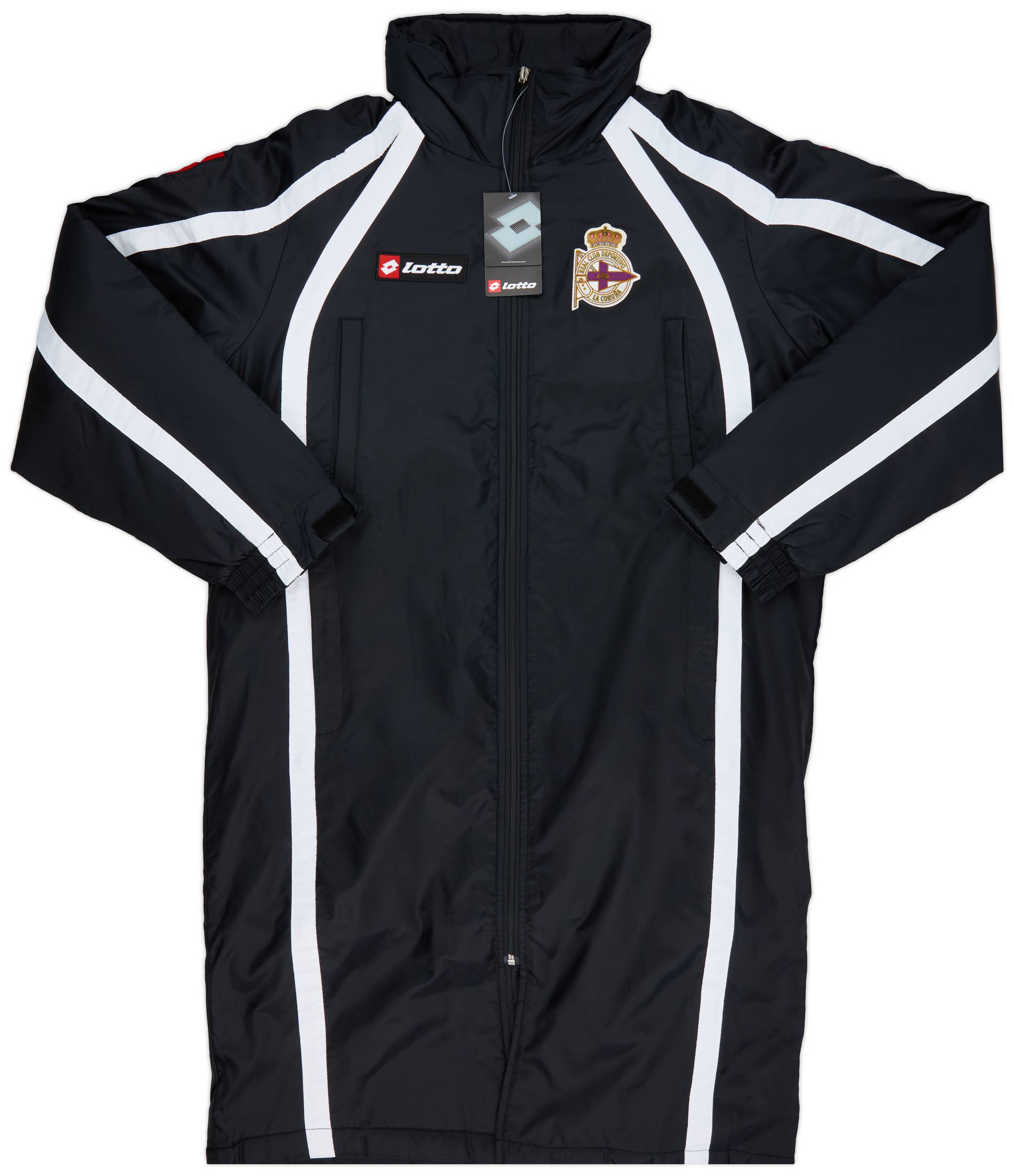 2010-11 Deportivo Lotto Long Padded Jacket (XS)