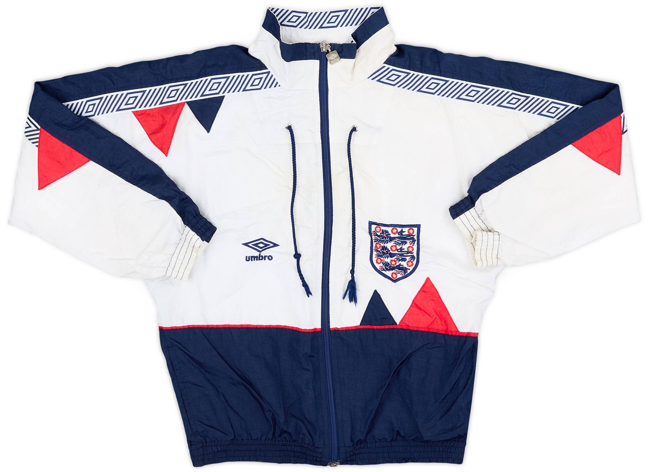 1990-92 England Umbro Track Jacket - 6/10 - (5-6 Years)
