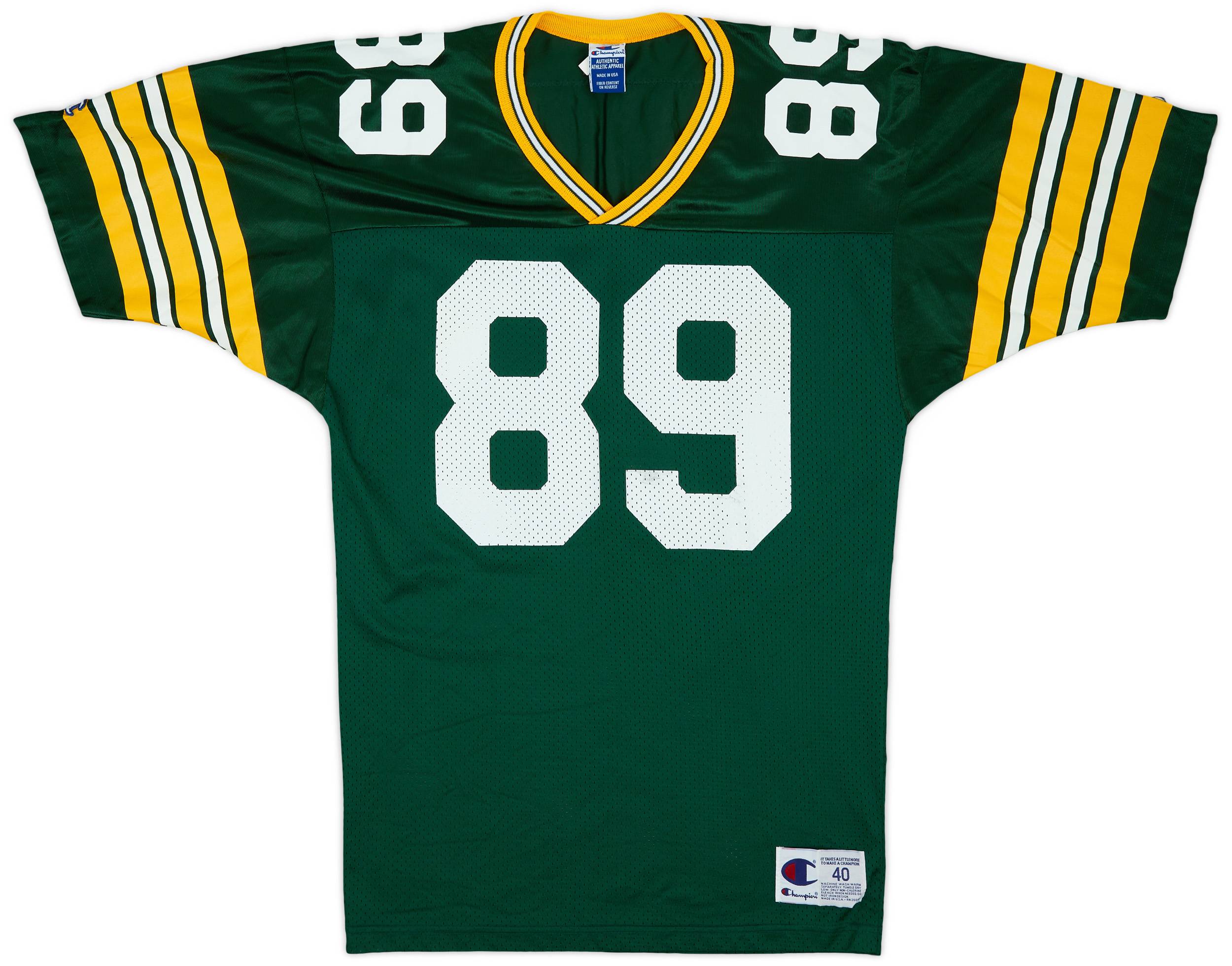 1997-99 Green Bay Packers Chmura #89 Champion Home Jersey - 8/10 - (M)